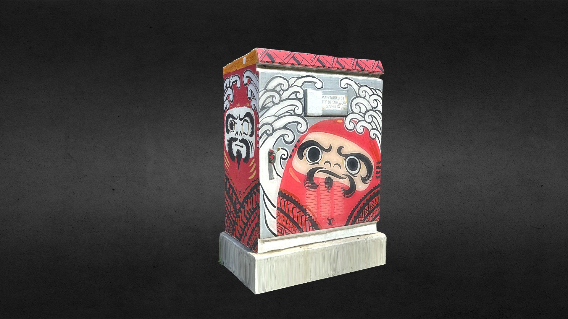 Japan Town Painted Power Box - Buy Royalty Free 3D model by MADD ...