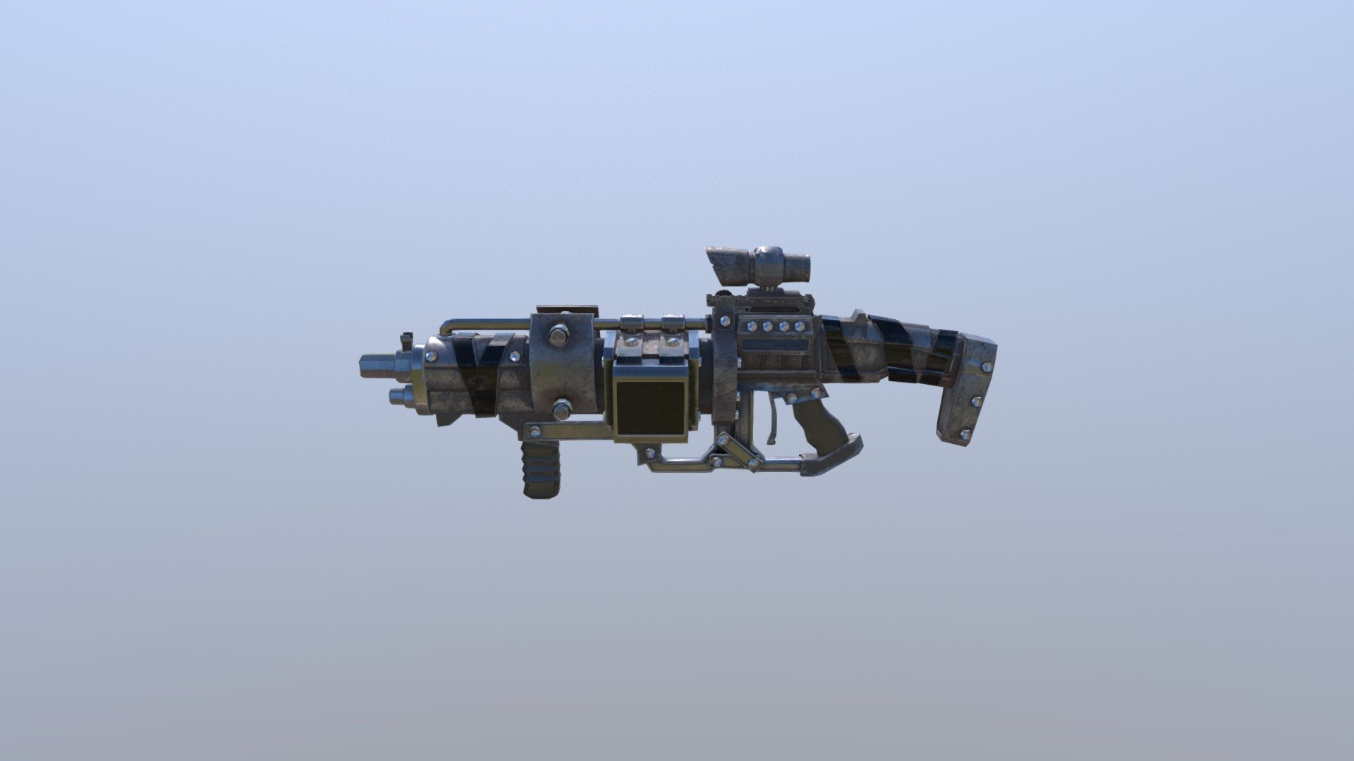 Junk Assault Rifle - 3D model by fabryguy [679b886] - Sketchfab