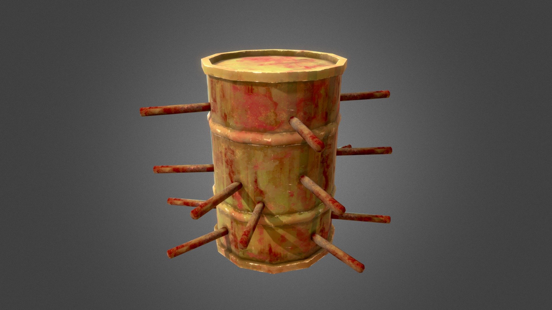 Stylized Gas Drum - Buy Royalty Free 3D model by Vanessa Araújo ...