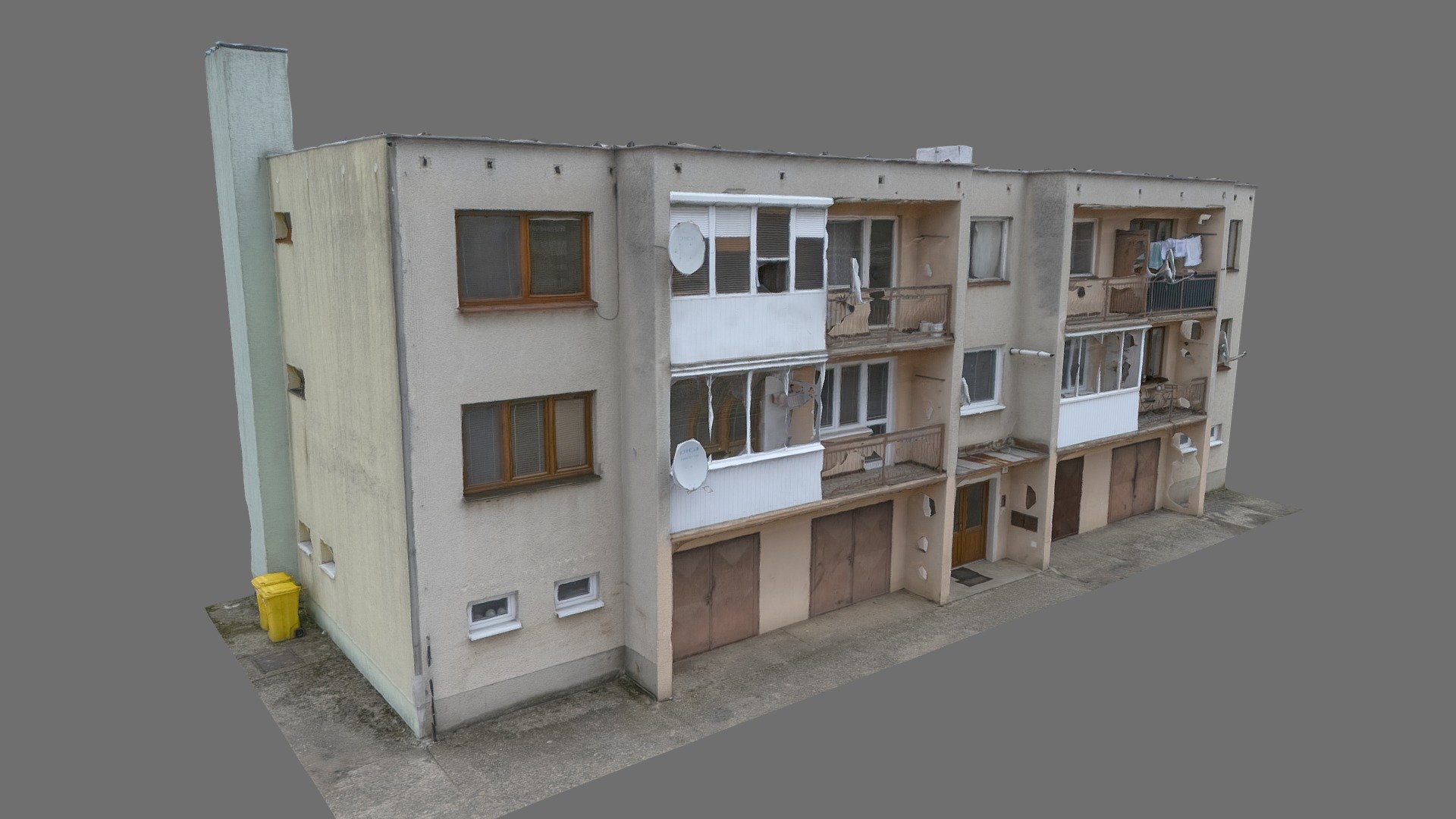 Low communist apartment block - 3D model by Оrрндп ЯТG (@orphanrtg ...