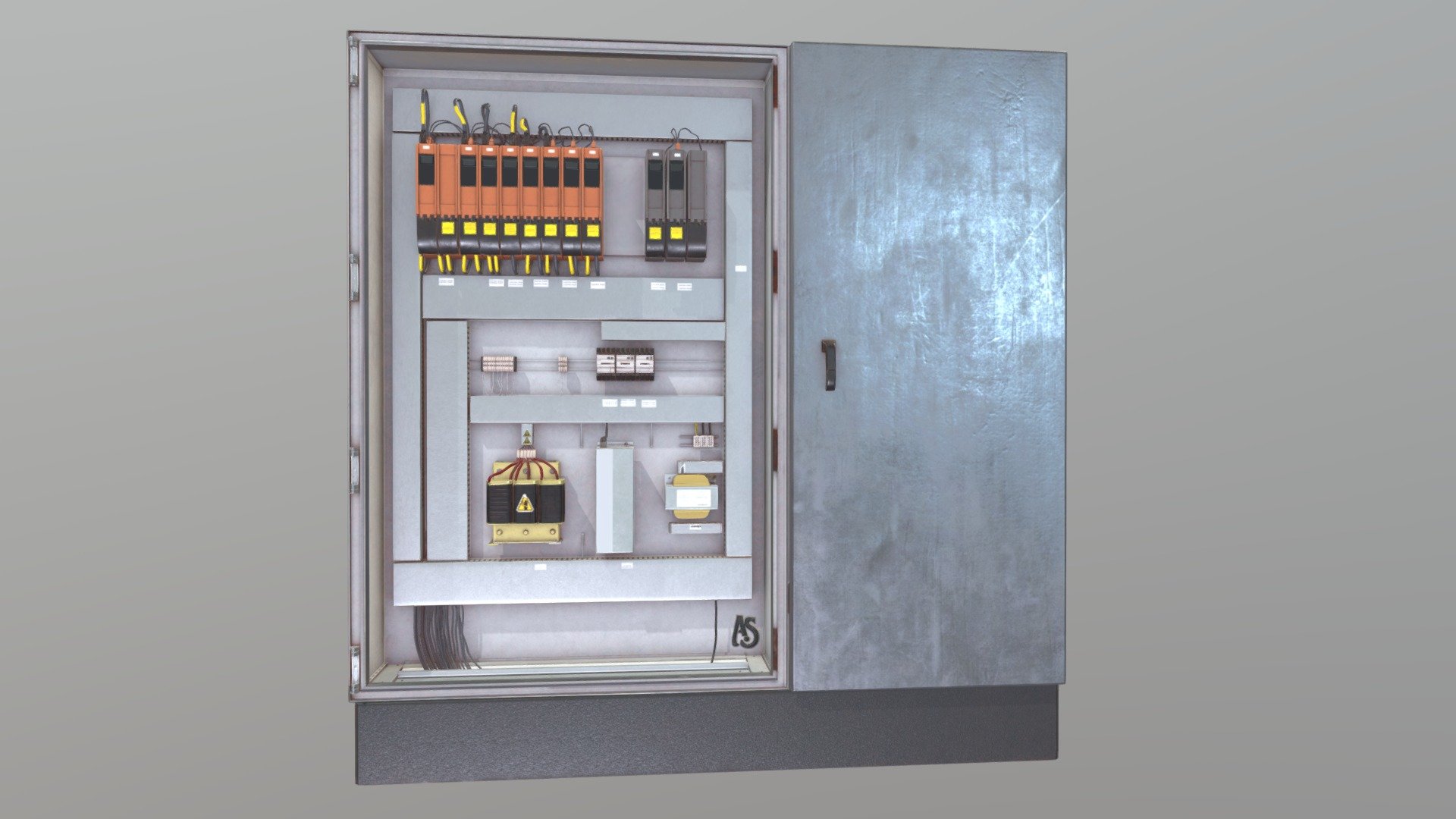 Electric Box - 3D model by AntShaw [679f6f3] - Sketchfab