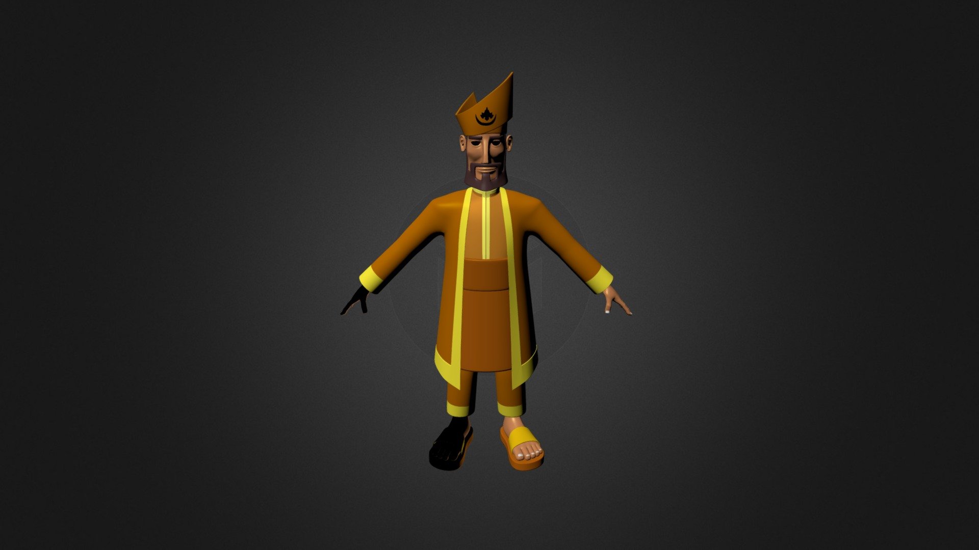 Character_Sultan - 3D model by kromosomlab3d [67a0a09] - Sketchfab