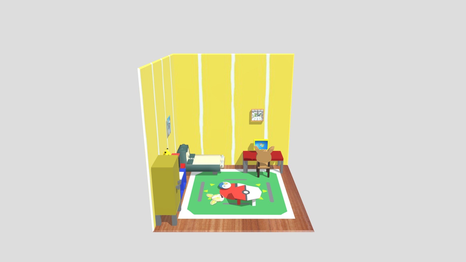 corner room finished - 3D model by chakaoofka [67a4056] - Sketchfab