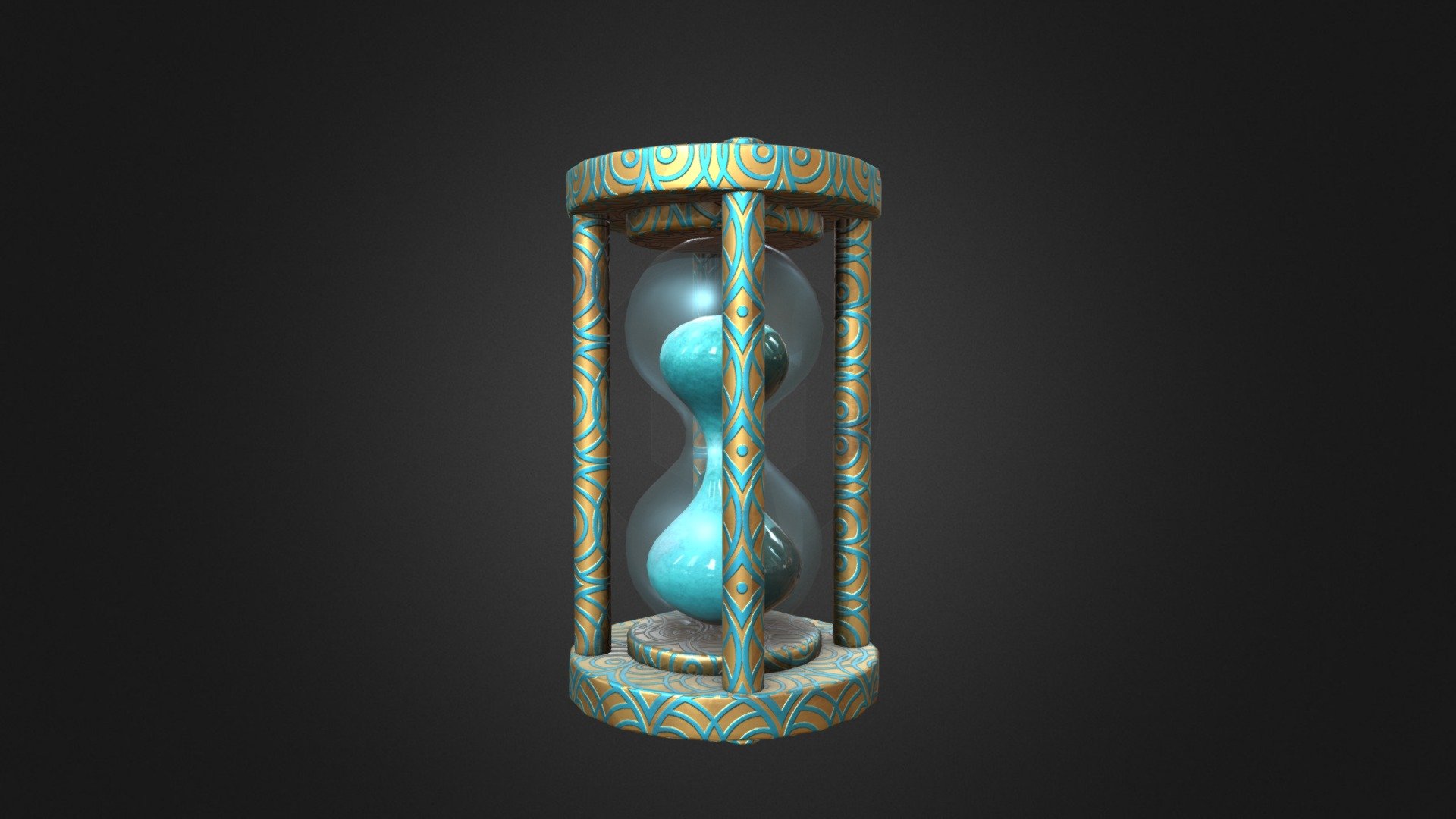 hourglass - 3D model by LilyMay [67a4a57] - Sketchfab