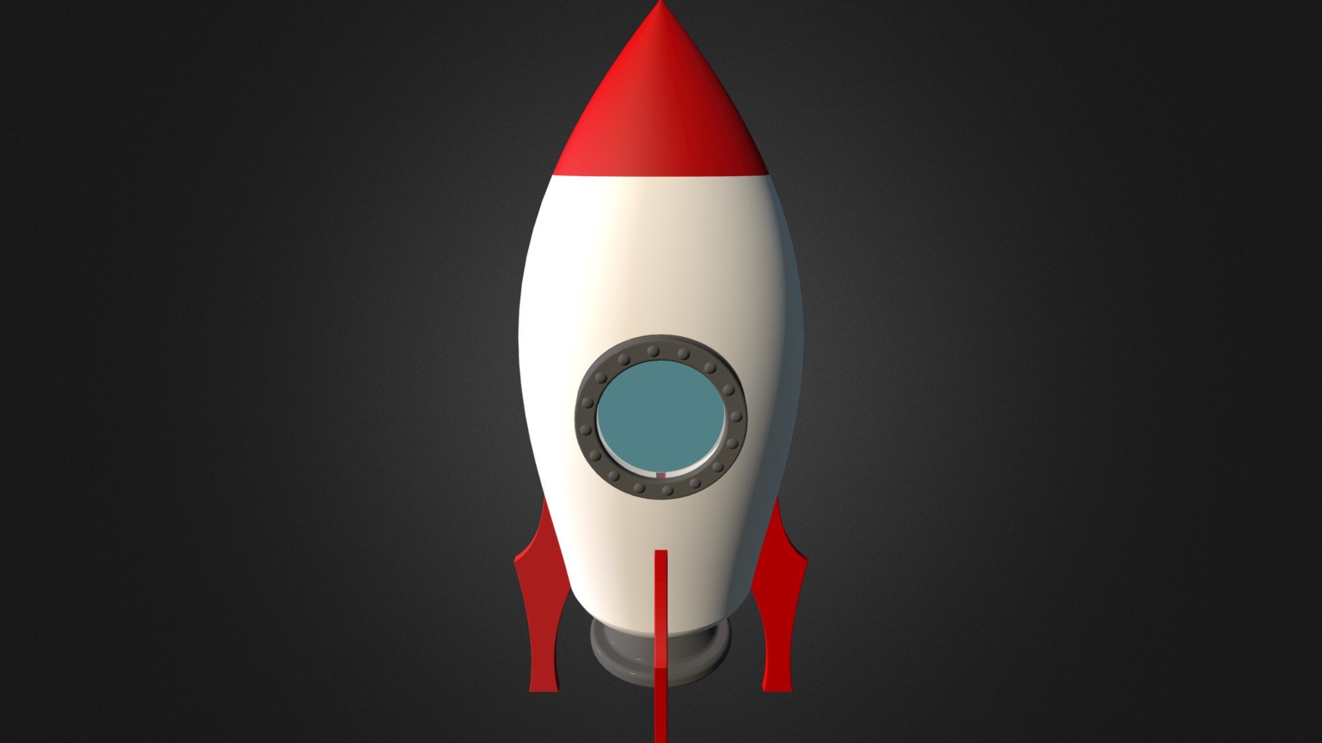 Retro Rocket - 3D model by ramsesriot [67a570f] - Sketchfab