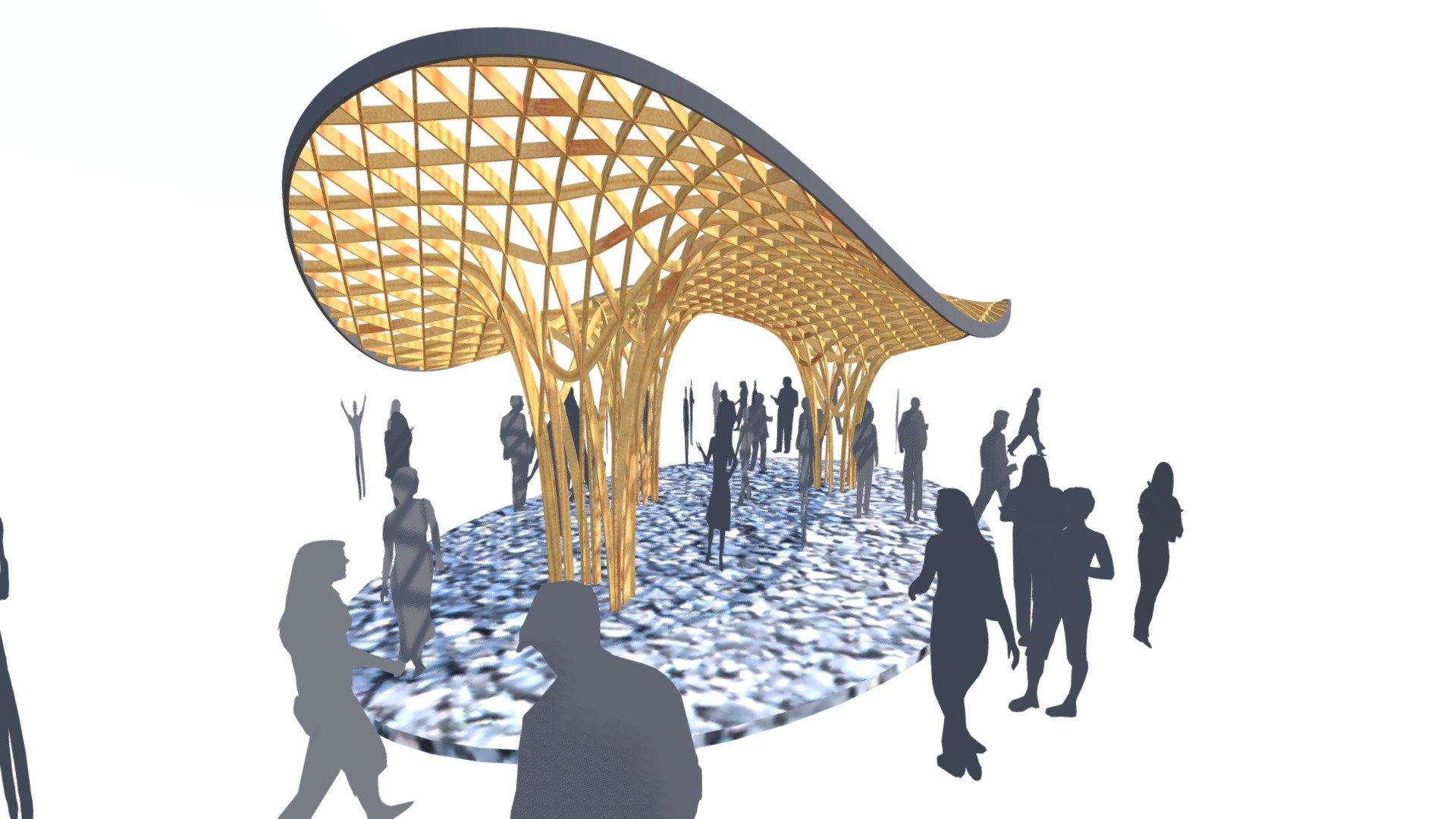 Pavilion Marintimebank 1 - 3D model by parametrjc [67a5bc9] - Sketchfab