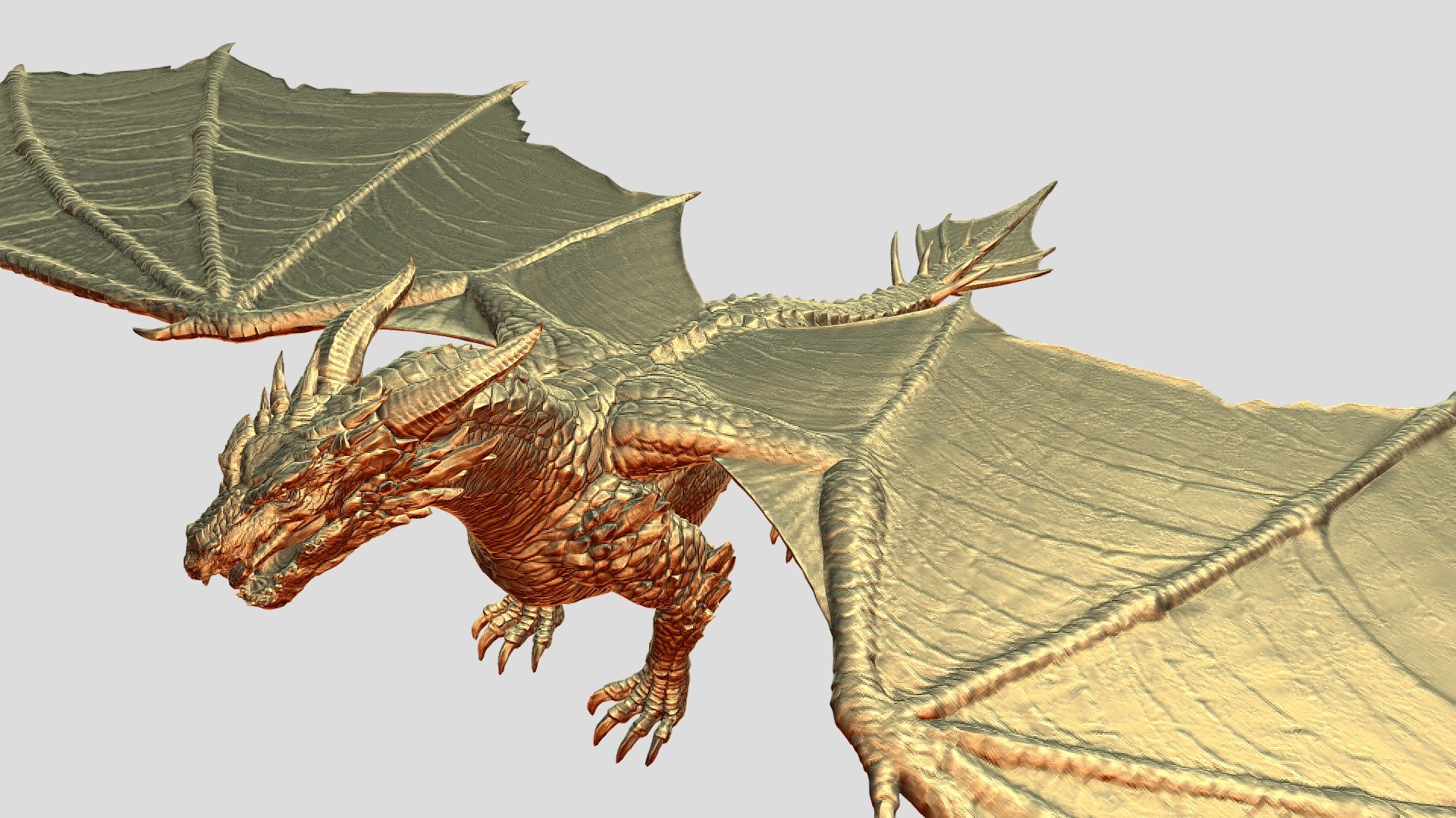 Dragon-rigged - Download Free 3D model by Diana Liu (@Diana123456 ...