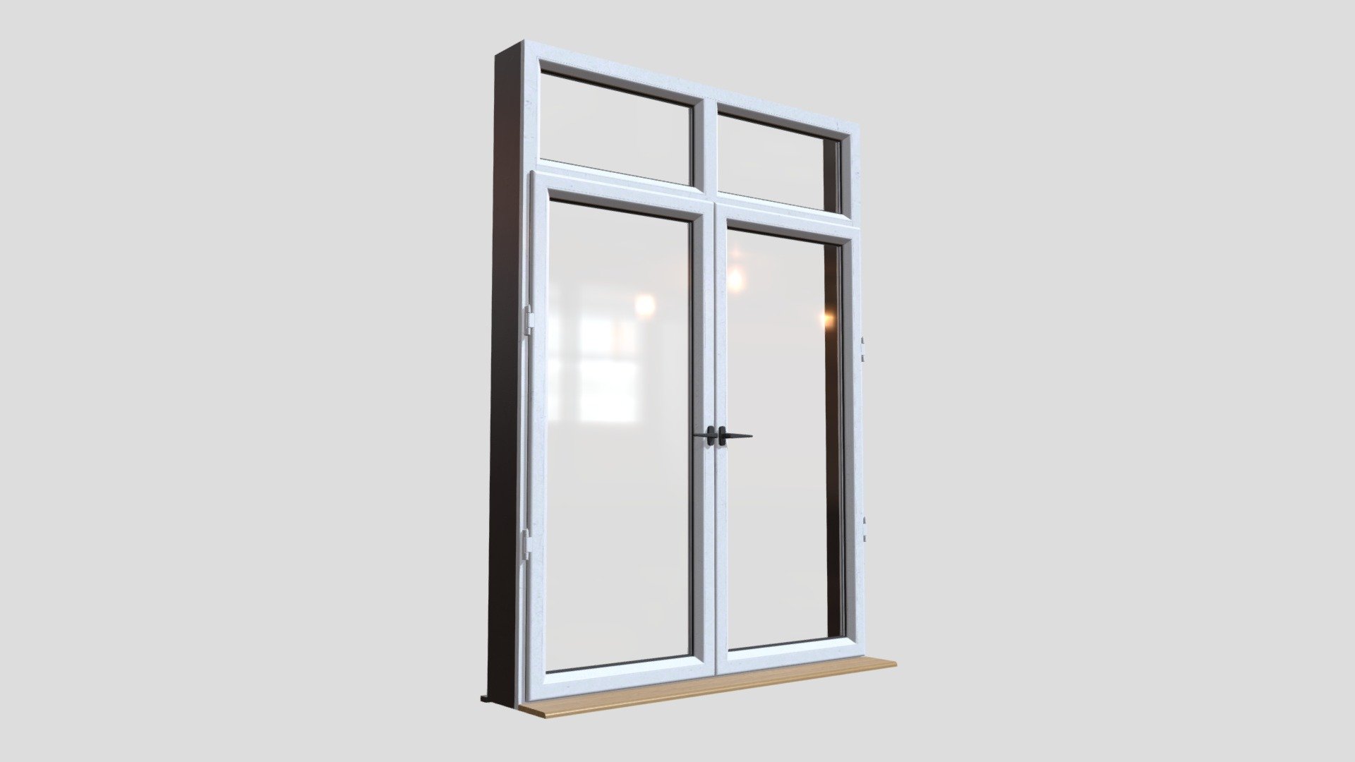 UPVC window with frame - 3D model by Raminiature (@hamed.hj98) [67a5d72 ...