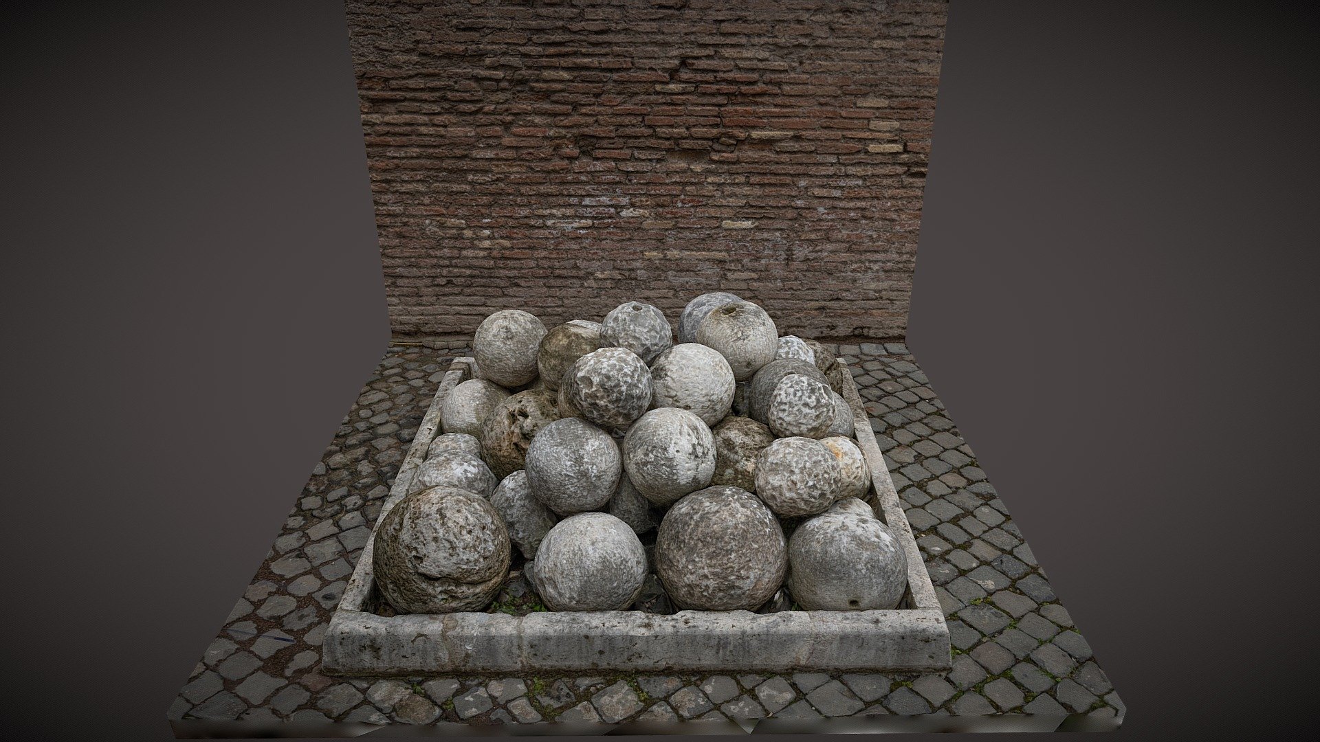 Catapult shells. Rome - Buy Royalty Free 3D model by Saulius.Zaura ...
