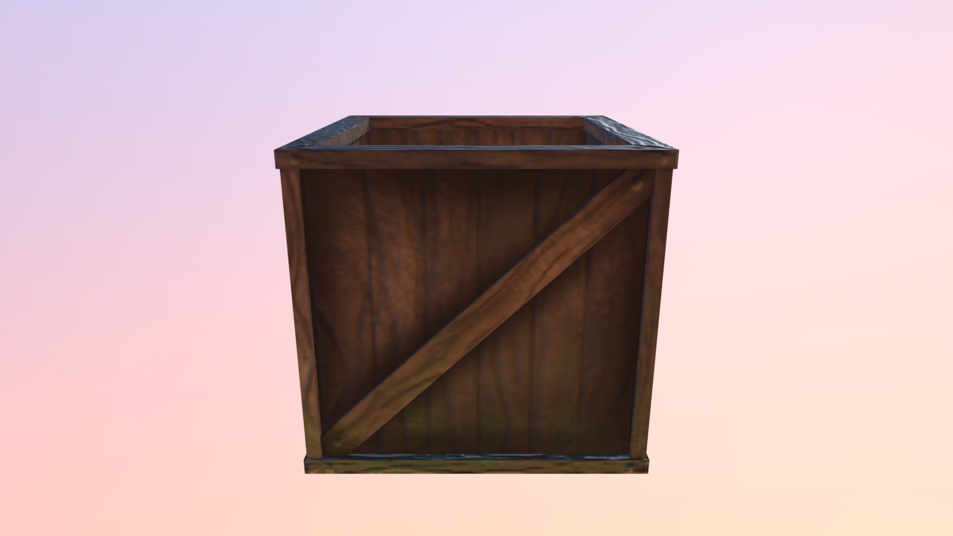 Stylized Crate for Project - 3D model by Steven-Bennis [67a78de ...