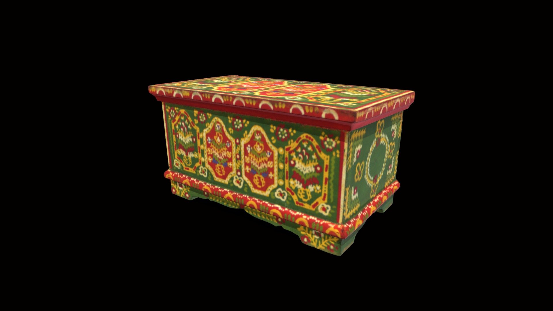 Green Pattern Music Box - Download Free 3D model by MDPLS Digital ...