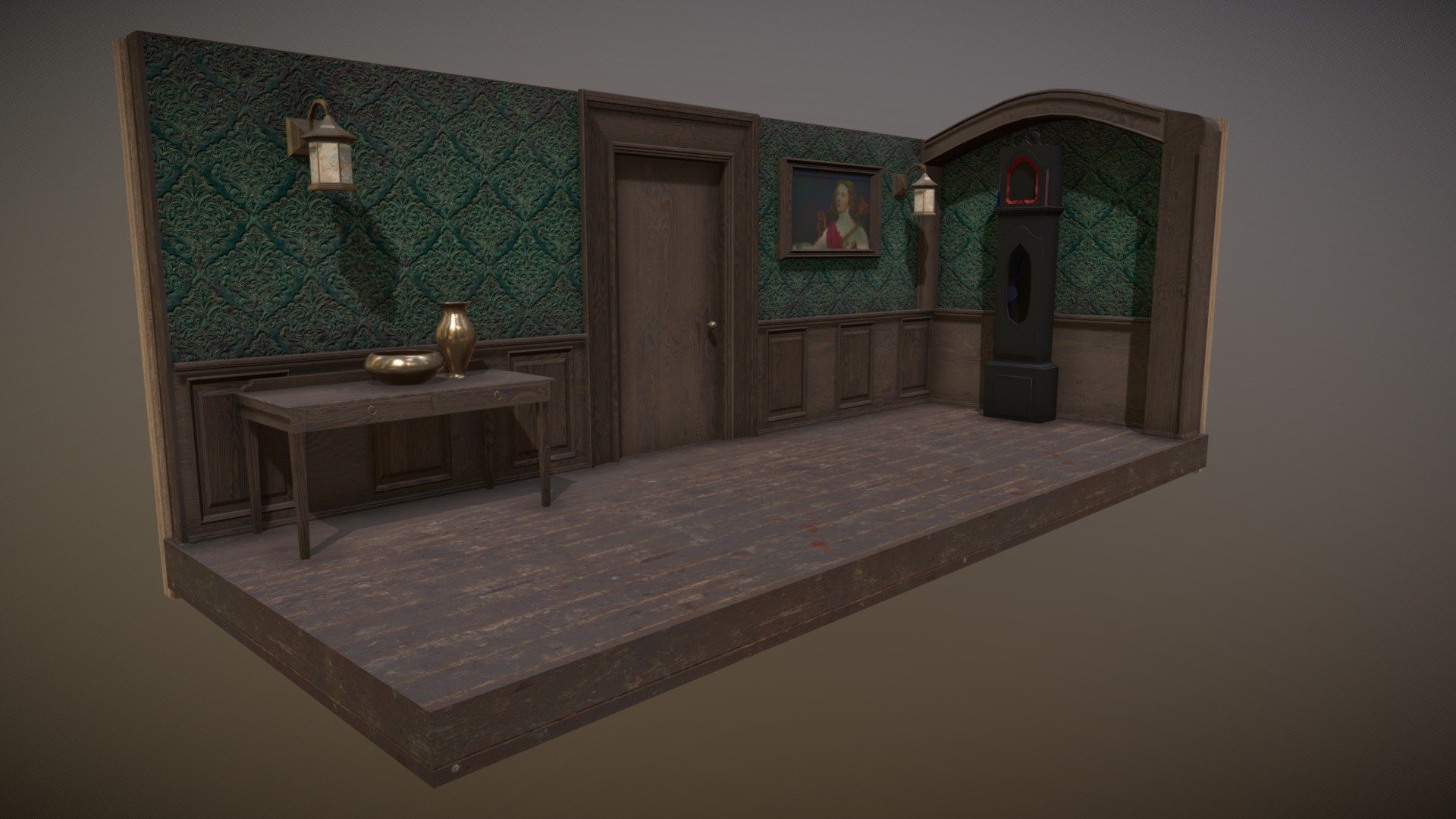 Victorian Mansion Hallway - Download Free 3D model by jadenmercado57 ...
