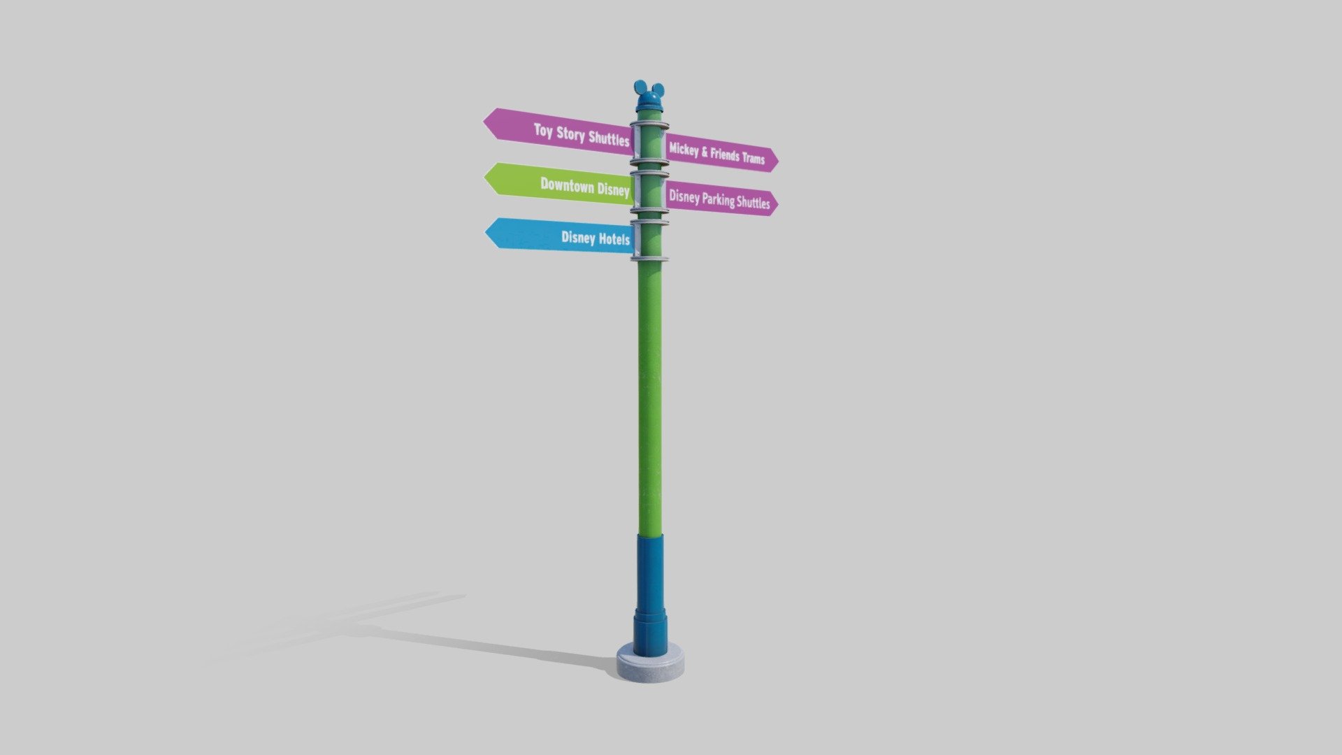Directional Sign - 3D model by KartMakerU (@KartMakerBrosU) [67ab46b ...