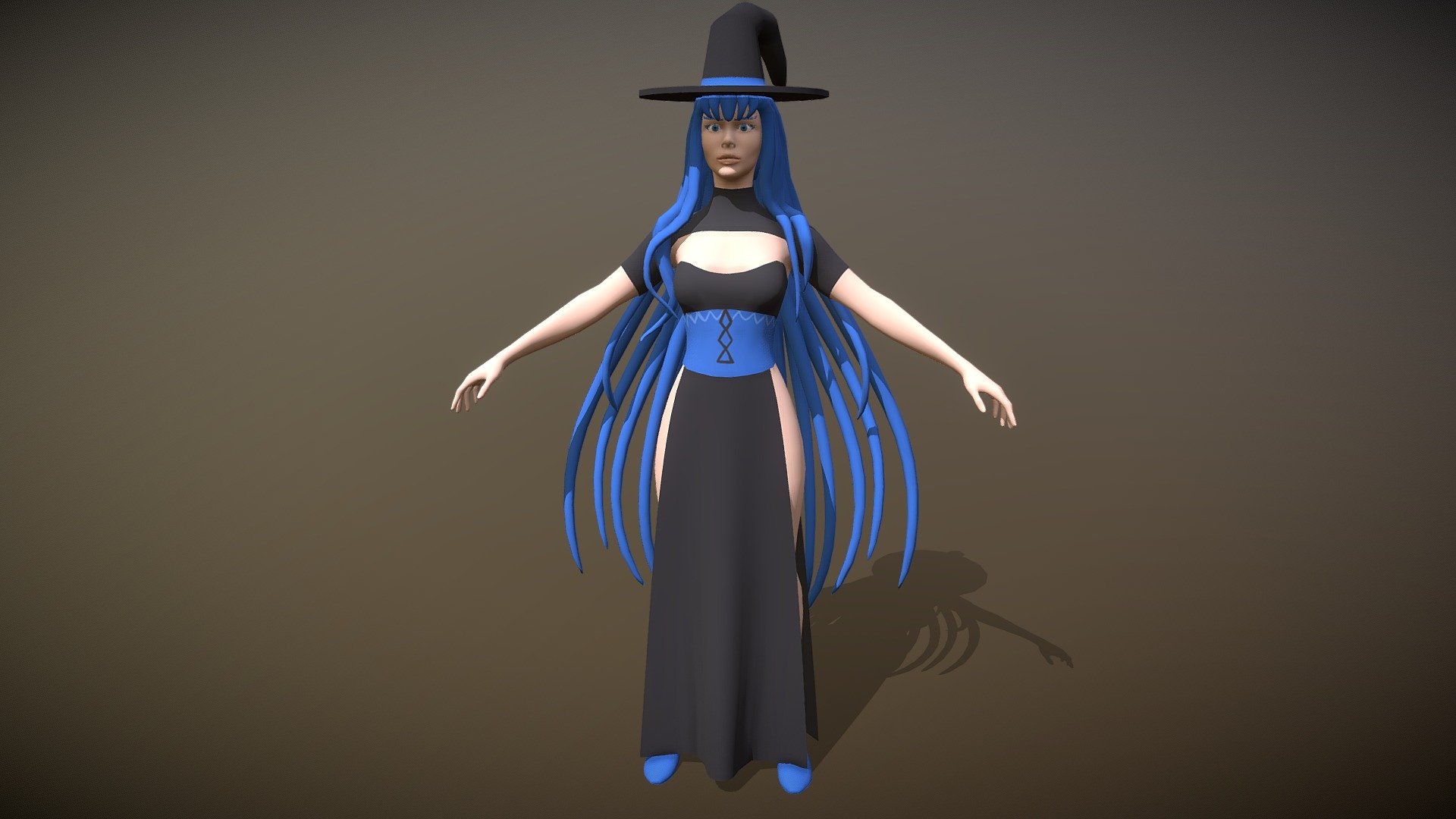 Witch Girl - 3D model by FranciscoRodriguez [67ad27c] - Sketchfab