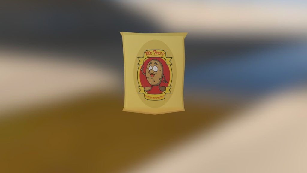 Mr Tuber Chips Bag - 3D model by Escoly [67adbf2] - Sketchfab