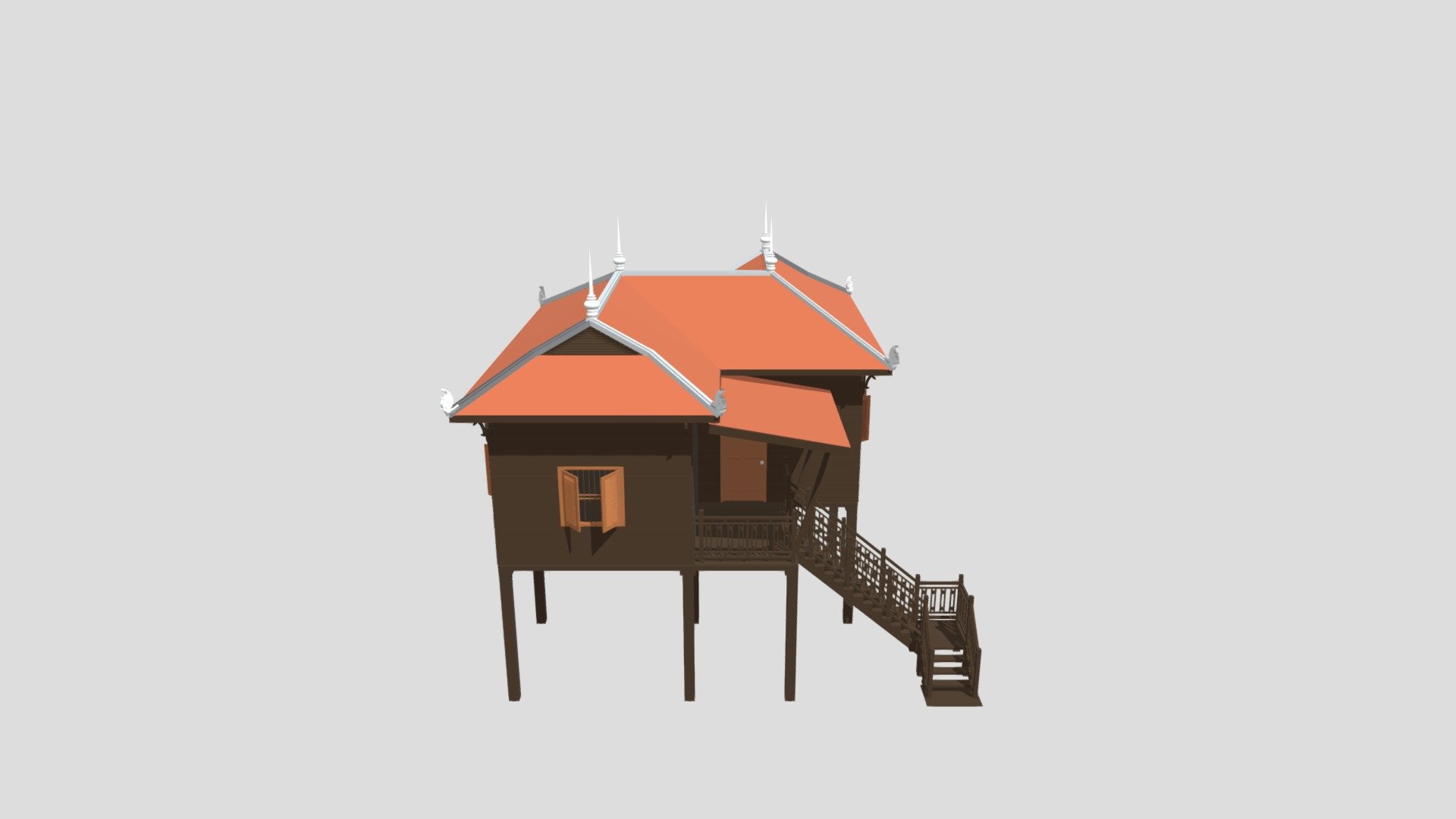 Khmer House Style (5) - 3D model by Pha Nith (@afenjafilm) [67aeb75 ...