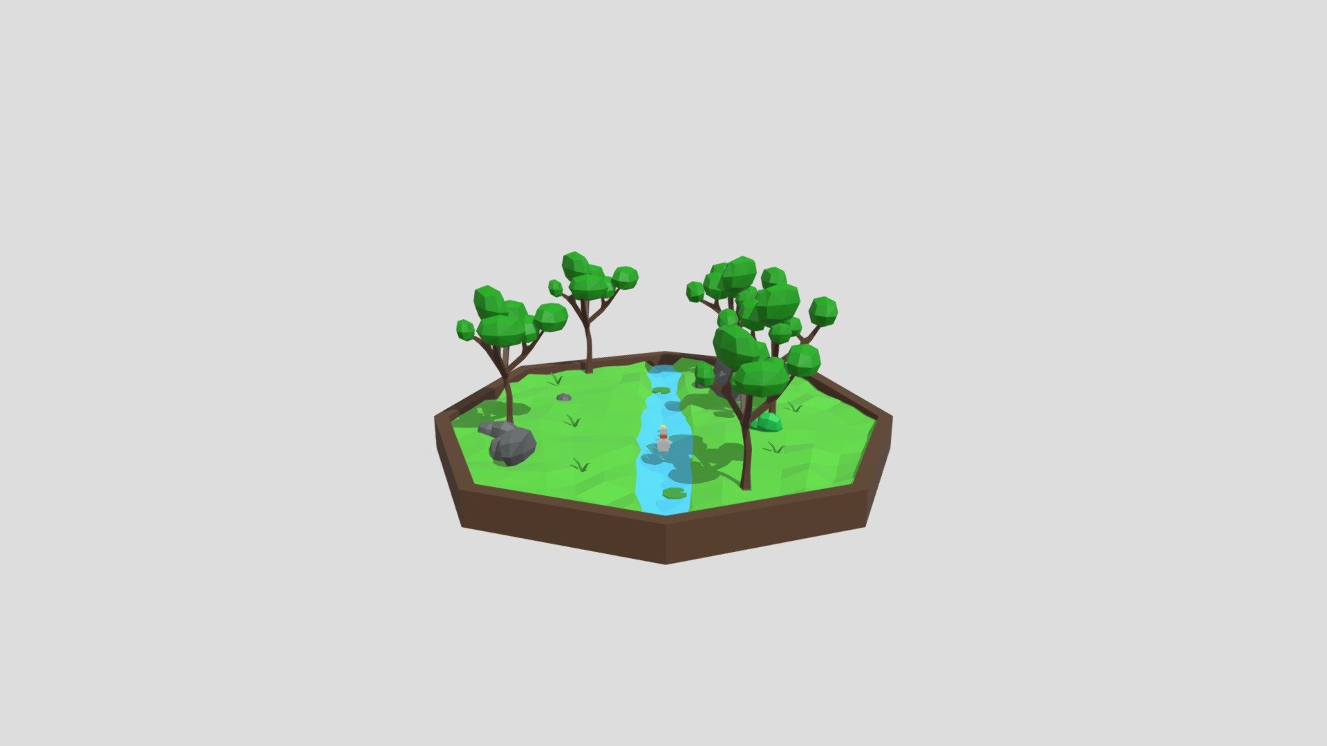 Low Poly Diorama - 3D model by Franco Gallegos (@franco.gall) [67b0cf6 ...