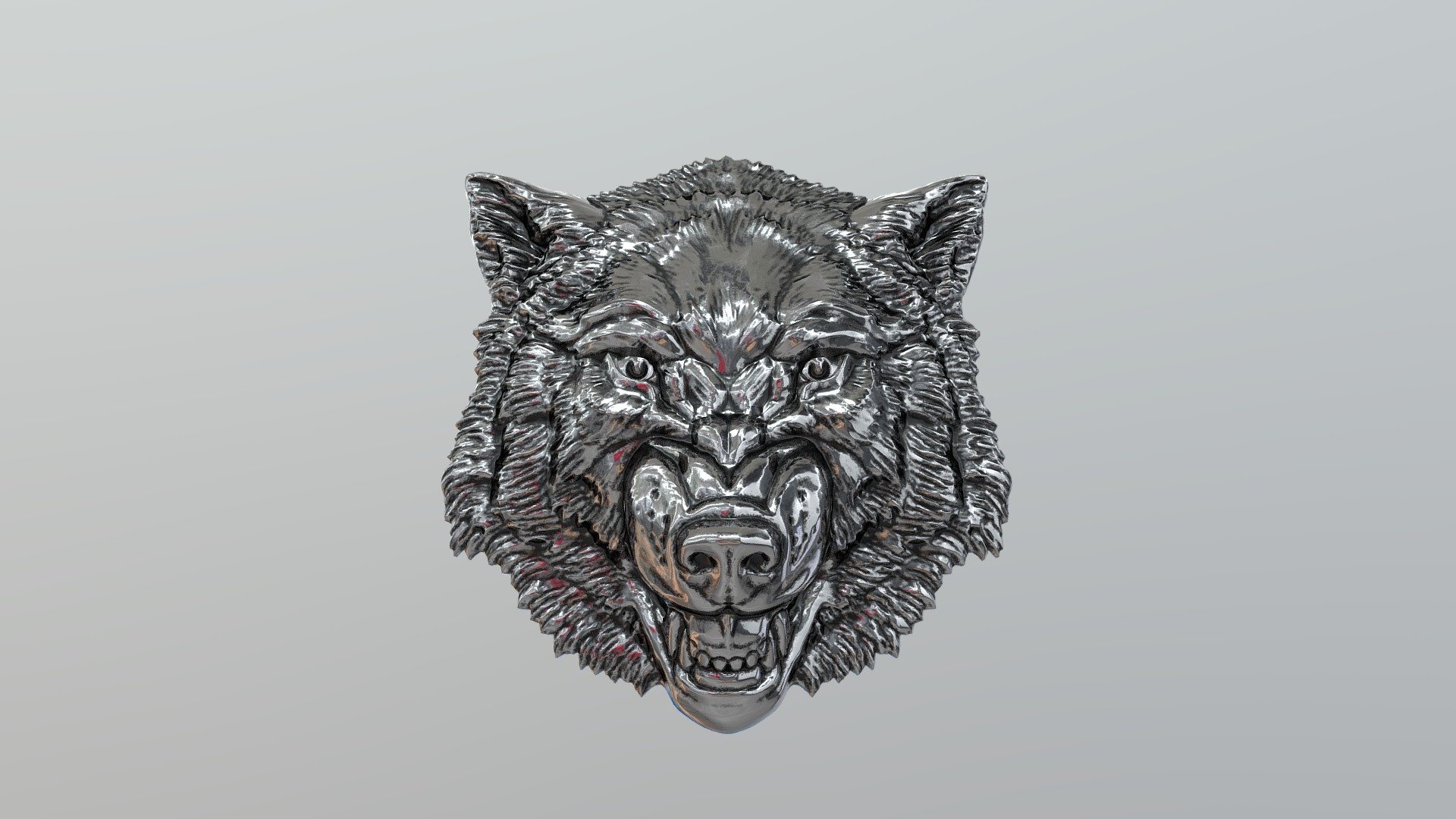 metal wolf face - Download Free 3D model by Alessandro Zanetti ...