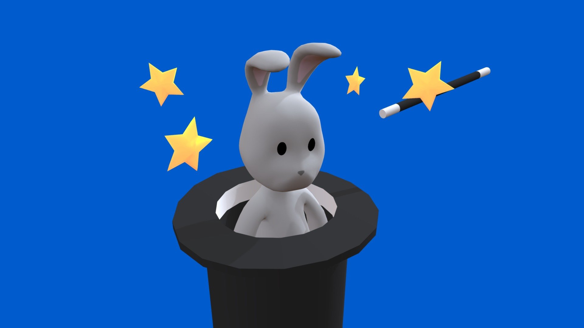 Magic rabbit - 3D model by Matheus Guandalini (@devilmente) [67b6836 ...