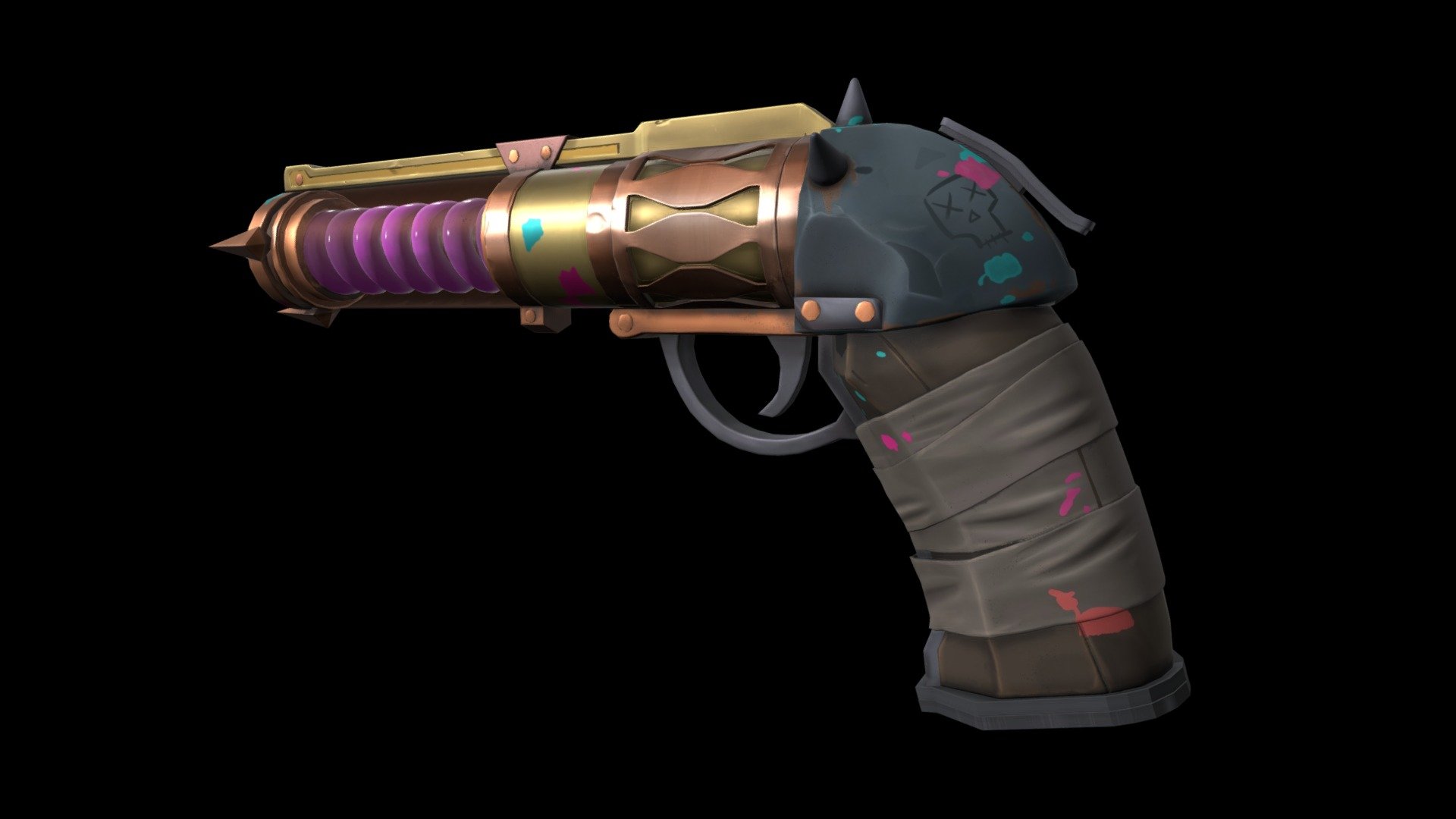 Jinx Pistol - ArcaneValorant- - Buy Royalty Free 3D model by mariana ...