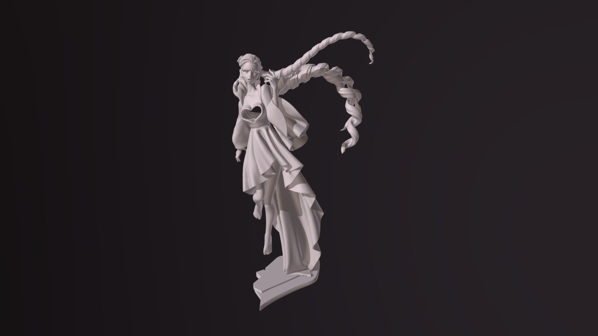a Lady in White, Annabel Lee [NEVERMORE FANART] - 3D model by mydu (@myyduu) [67b9106] - Sketchfab