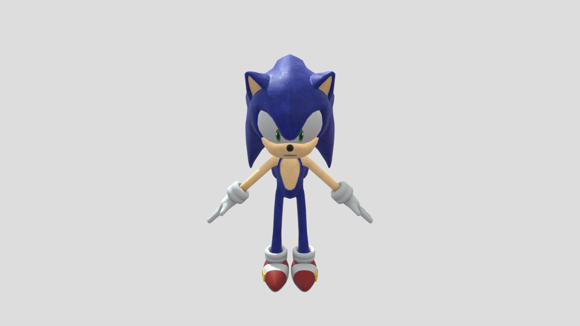 Sonic - 3D model by Seruhio R&R (@RSeruhio) [67ba0d0] - Sketchfab