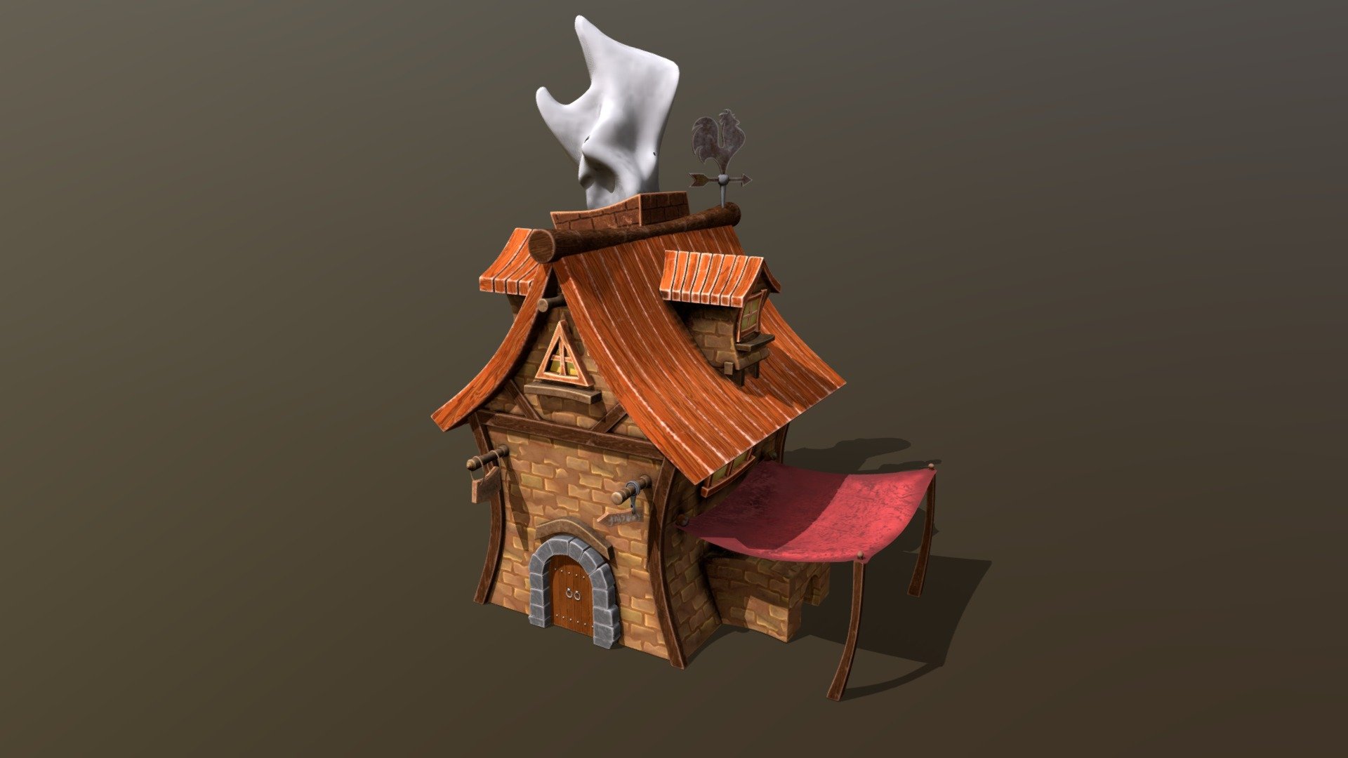 Fantasy Stylized House 1 - 3D model by FakePoly [67bcea1] - Sketchfab
