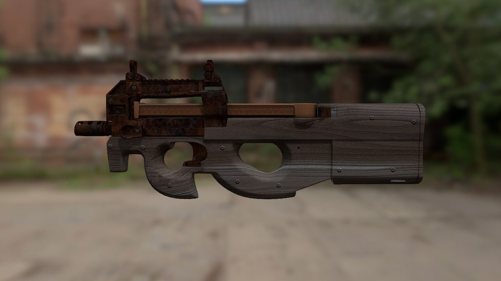 P90 | Old Rust - 3D model by concole_ [67be147] - Sketchfab