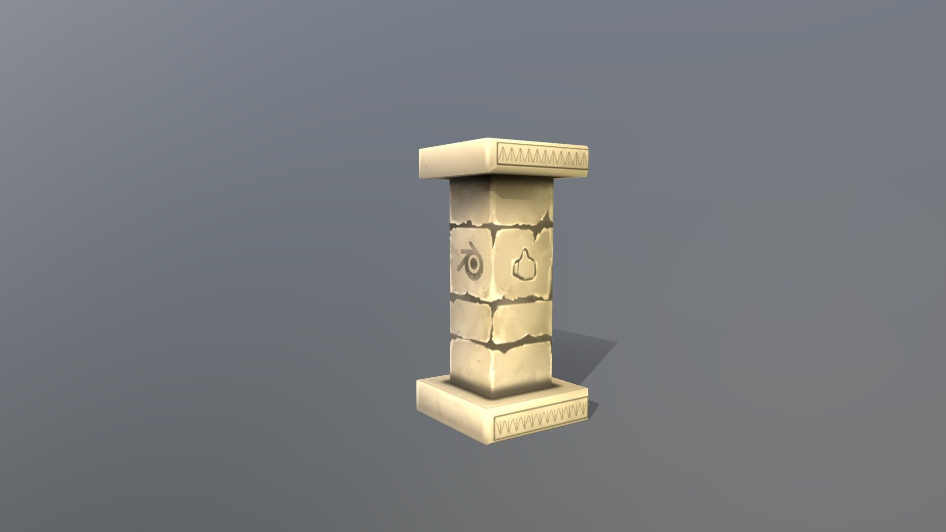 stone pillar - 3D model by kkgod (@kilj12345) [67be7b1] - Sketchfab