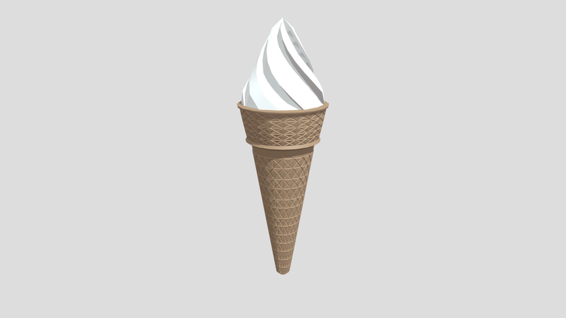Vanilla Ice Cream Low Poly - Download Free 3D model by Connor_Appleton (@connorappleton ...