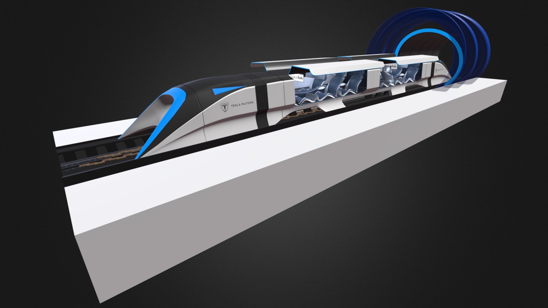 Hyperloop - 3D model by Virtual Studio (@virtualstudio) [67c06ca] - Sketchfab