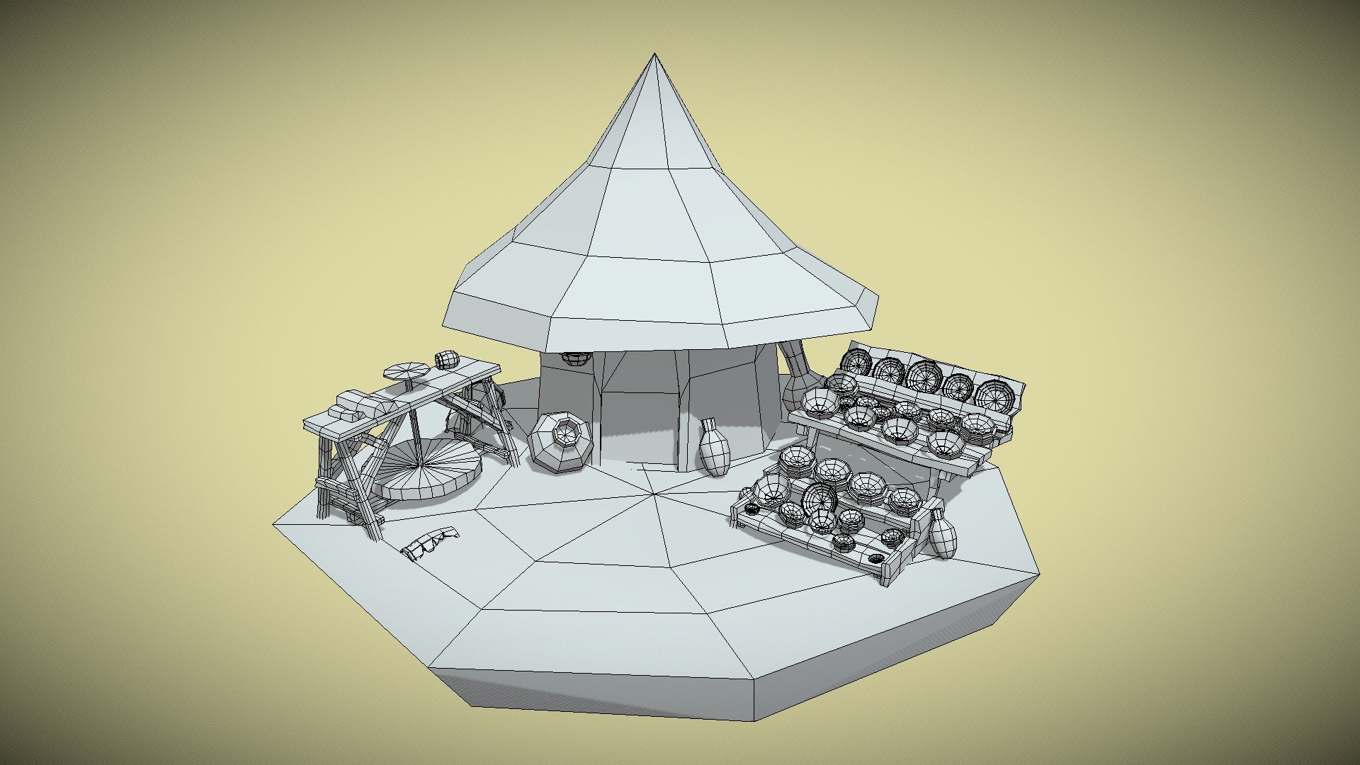 Primitive pottery hut - 3D model by Samuel_Buchta [67c17a0] - Sketchfab