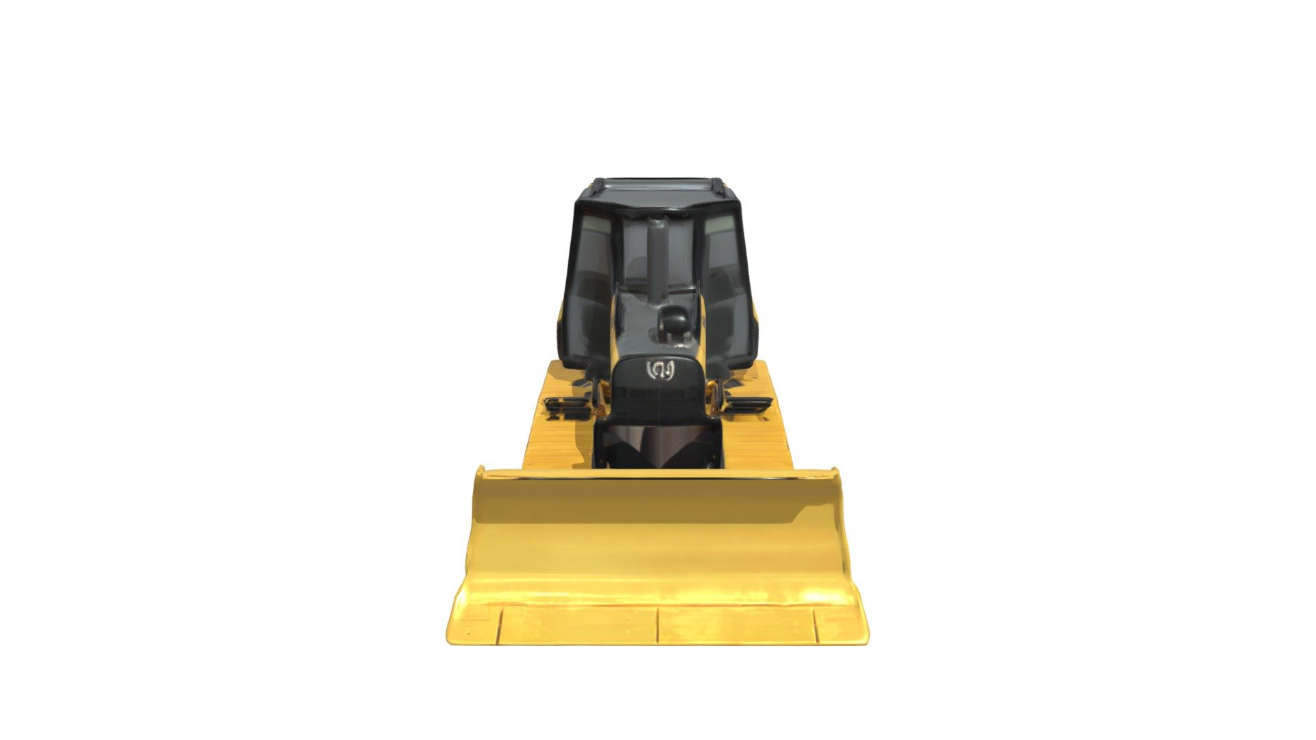 Heavy-duty bulldozer with large front blade - 3D model by josgarno ...