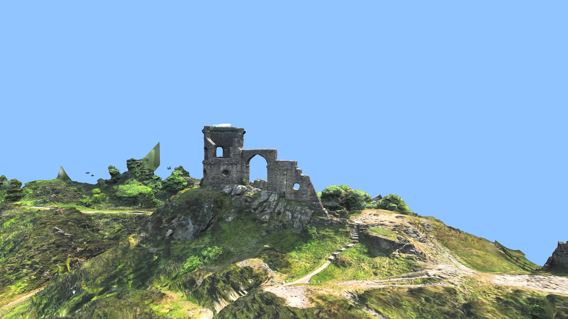 Mow Cop Castle, Cheshire England - Buy Royalty Free 3D model by ...
