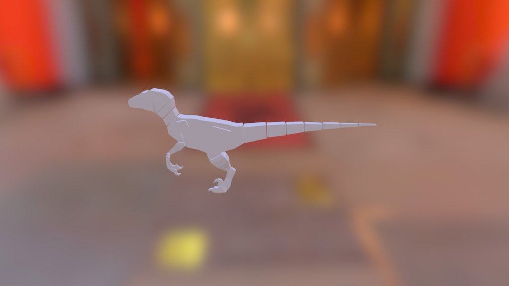 Cube Raptor Silhouette - 3D model by mckaymanning [67c73d8] - Sketchfab
