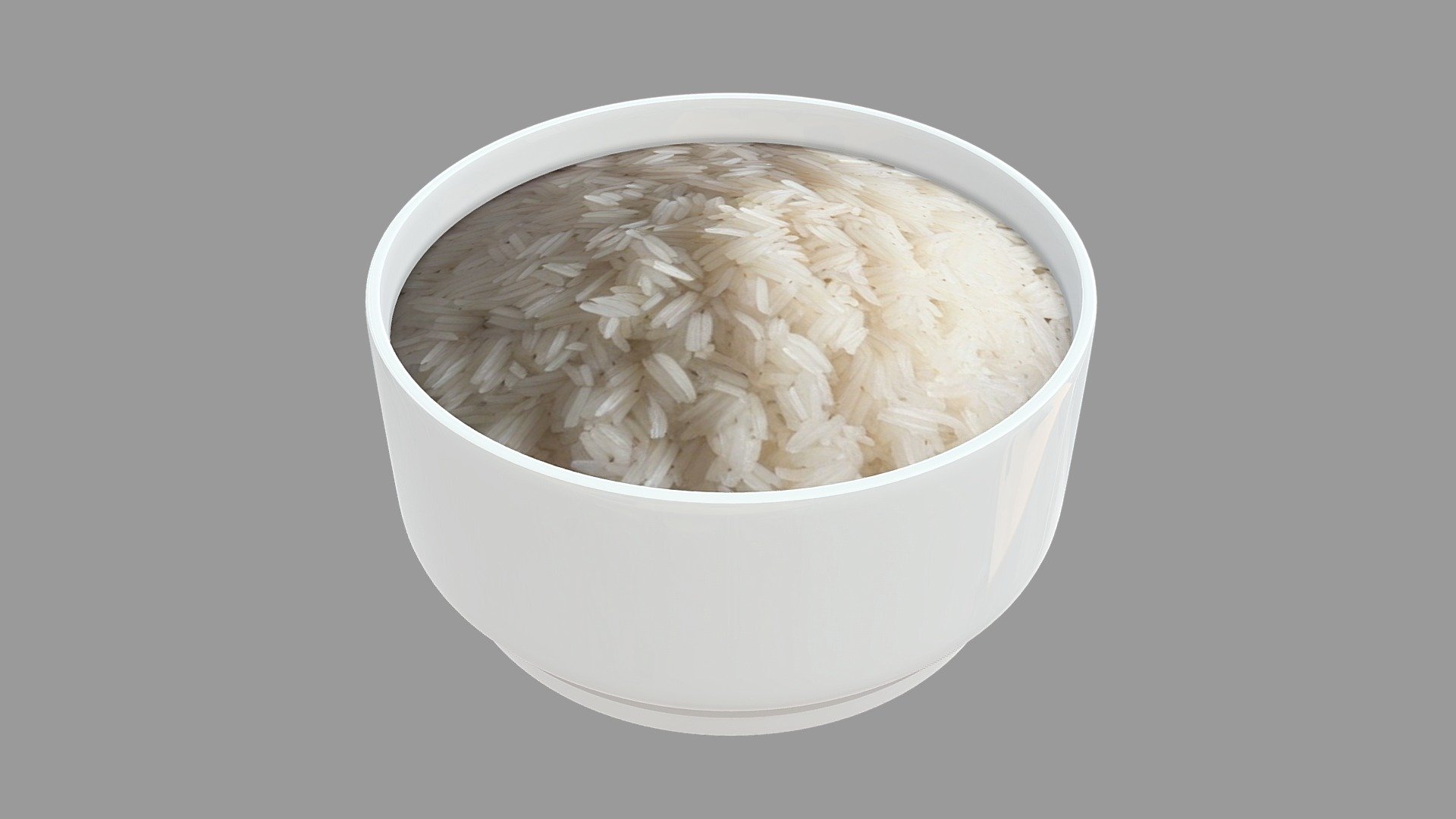 Rice in bowl - Download Free 3D model by Fridqeir [67c7c7d] - Sketchfab