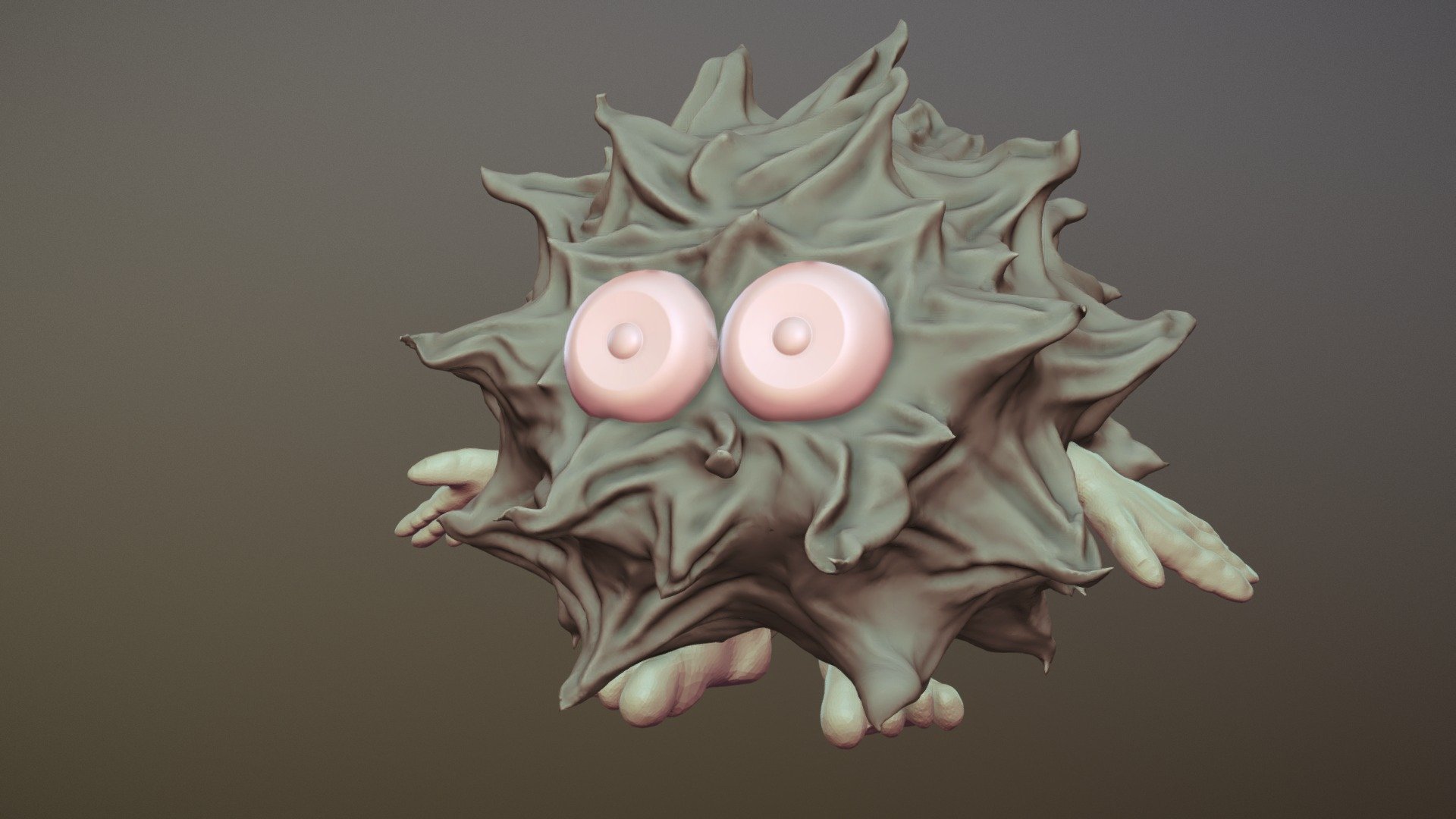 Sculptjanuary 18: Day 27 - Fluffy - 3D model by artoo [67c83a8] - Sketchfab
