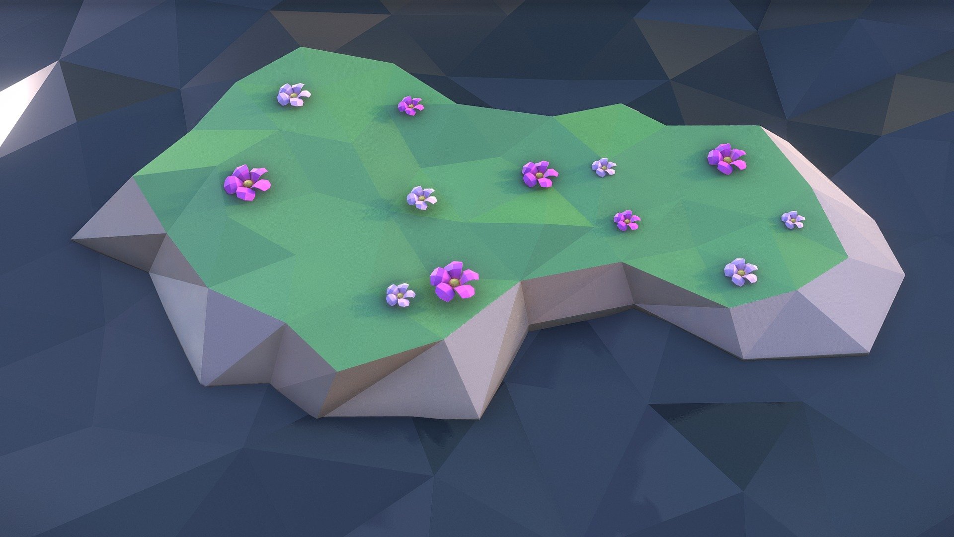 Low Poly Island - 3D model by mkus (@heidchen) [67c85db] - Sketchfab