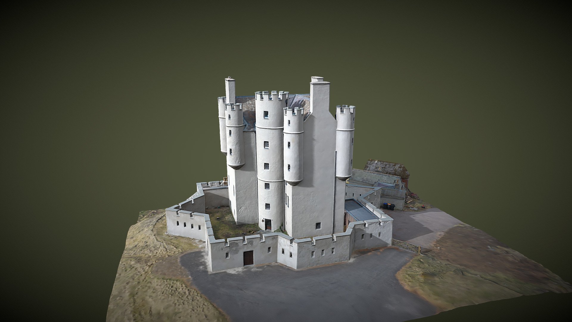 Braemar Castle, Aberdeenshire, Scotland - Download Free 3D model by ...
