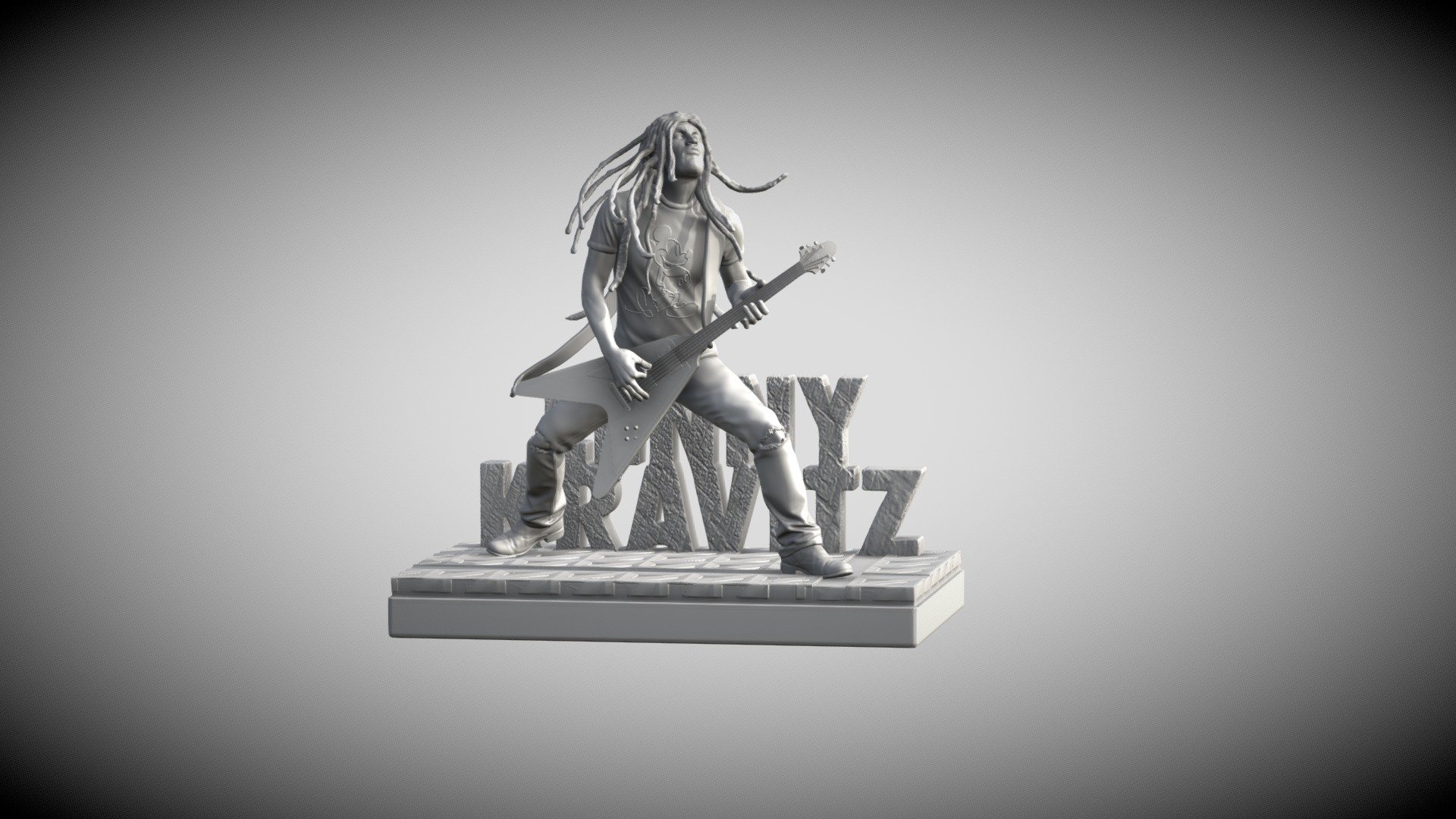 Lenny Kravitz - 3d printing - Buy Royalty Free 3D model by ronnie_yonk ...