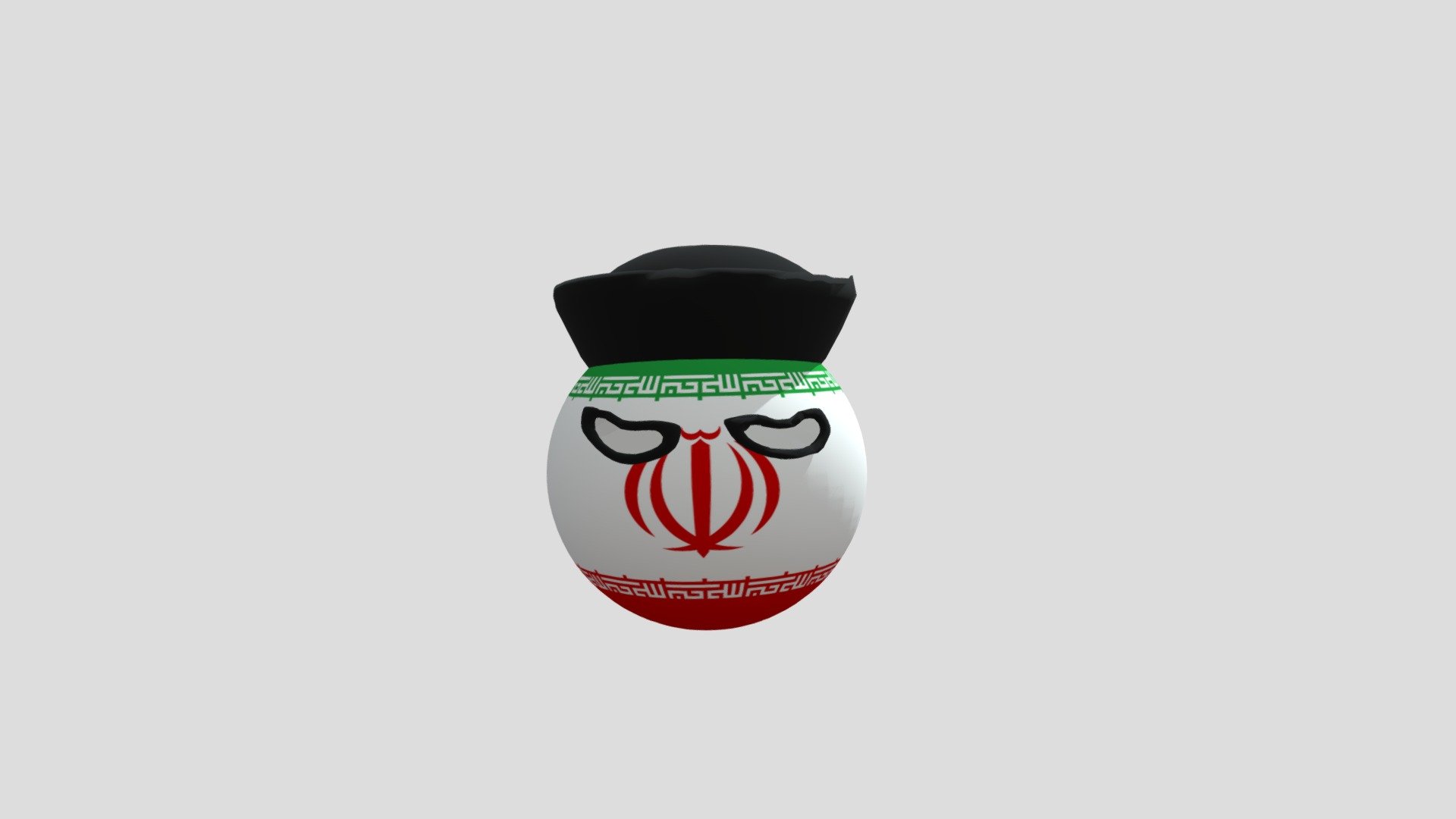 IRAN COUNTRYBALL - Download Free 3D model by King HAWEL (@King.7AWEL ...