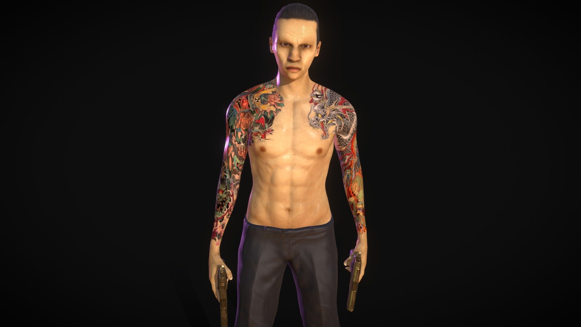 Yakuza - Download Free 3D model by Mateusz Woliński (@jeandiz) [67cc7f6 ...