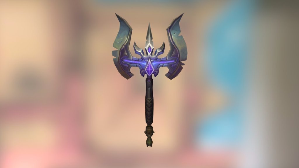 Double Purple Axe - 3D model by Hazel (@HCardos) [67ccacd] - Sketchfab