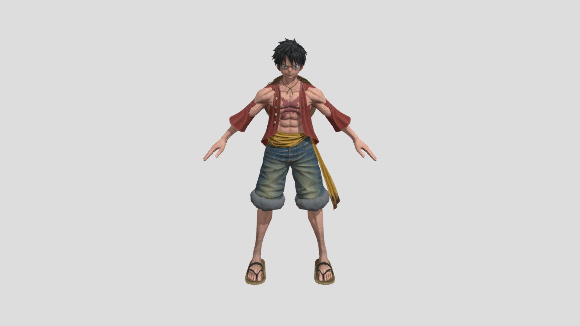 Monkey D Luffy Damage - One Piece - 3D model by Matspam [67ce37e ...