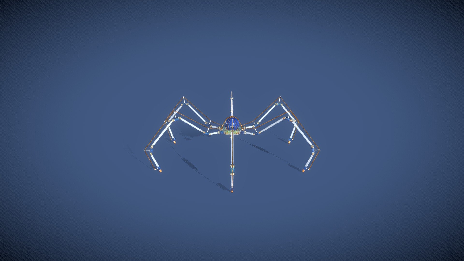 Robot Spider 6 Legs - polyfjord - Download Free 3D model by pixelInsane [67cf6c9] - Sketchfab