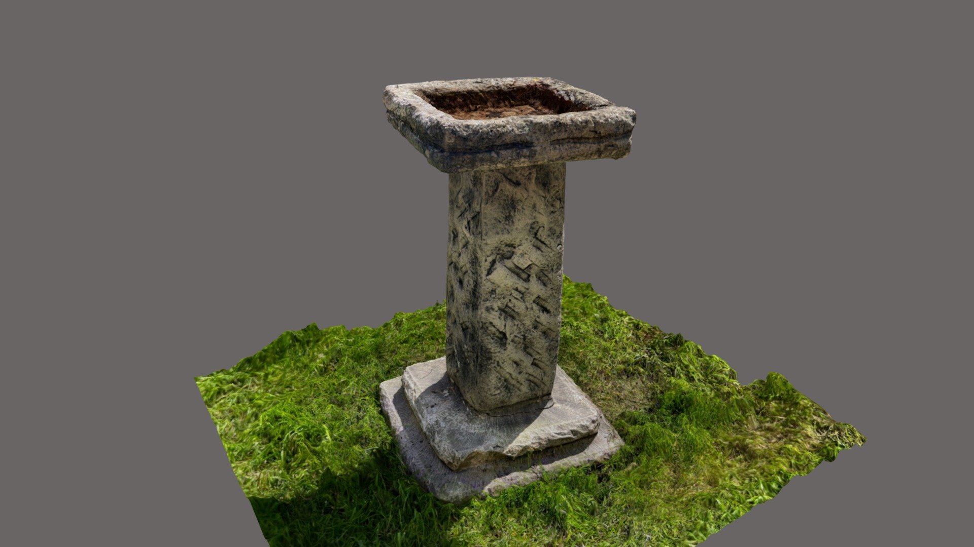Bird bath - Buy Royalty Free 3D model by a.ring [67d0a4c] - Sketchfab Store