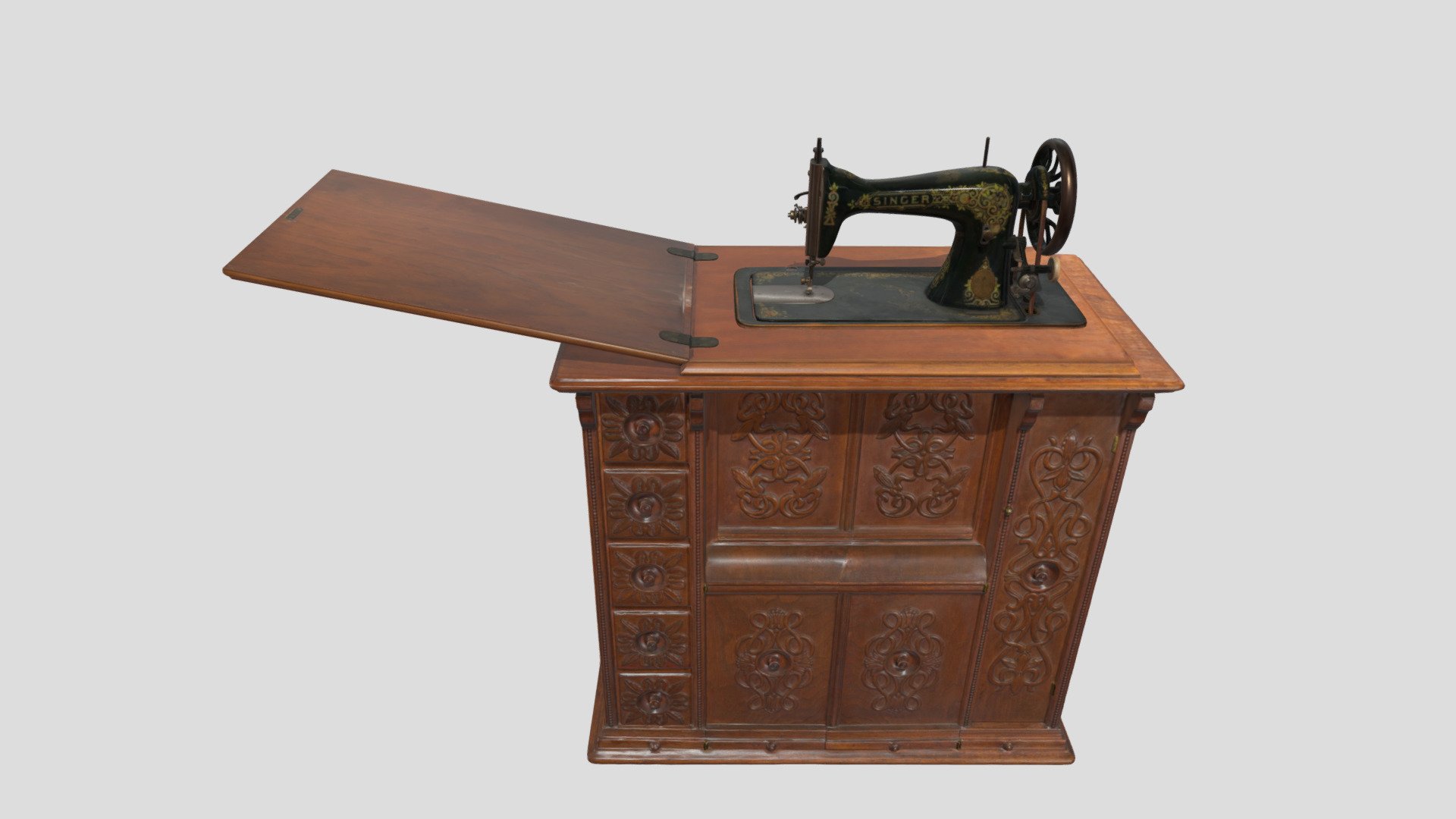 Singer, kl. 15-30 sewing machine - Download Free 3D model by Museum of ...