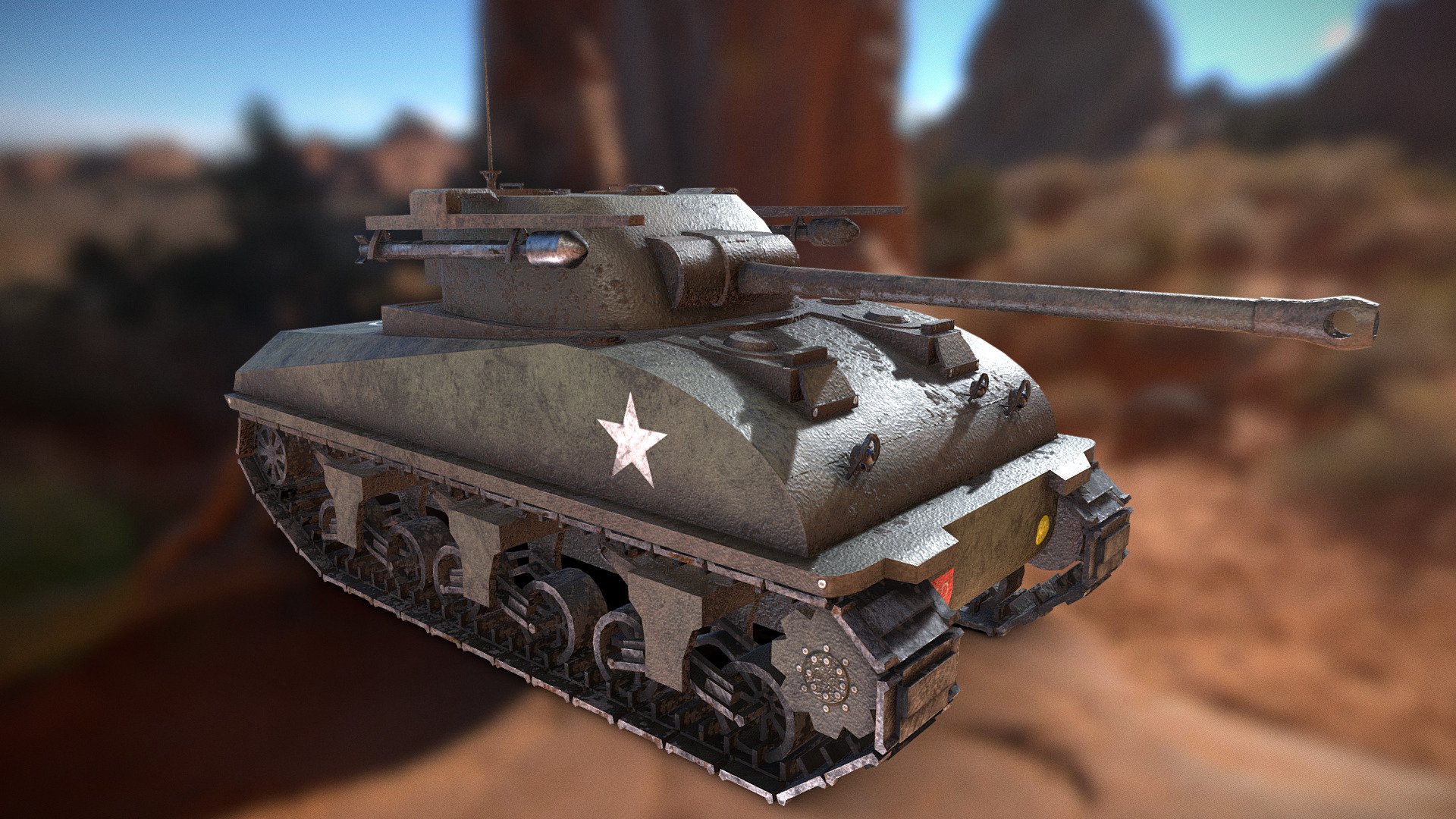 Hybrid Sherman Firefly - Download Free 3D model by Kelisei Ventura ...