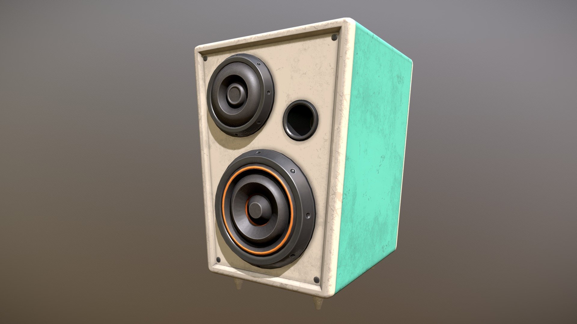 Stylized Retro Speaker - 3D model by crazy_pixel [67d7076] - Sketchfab