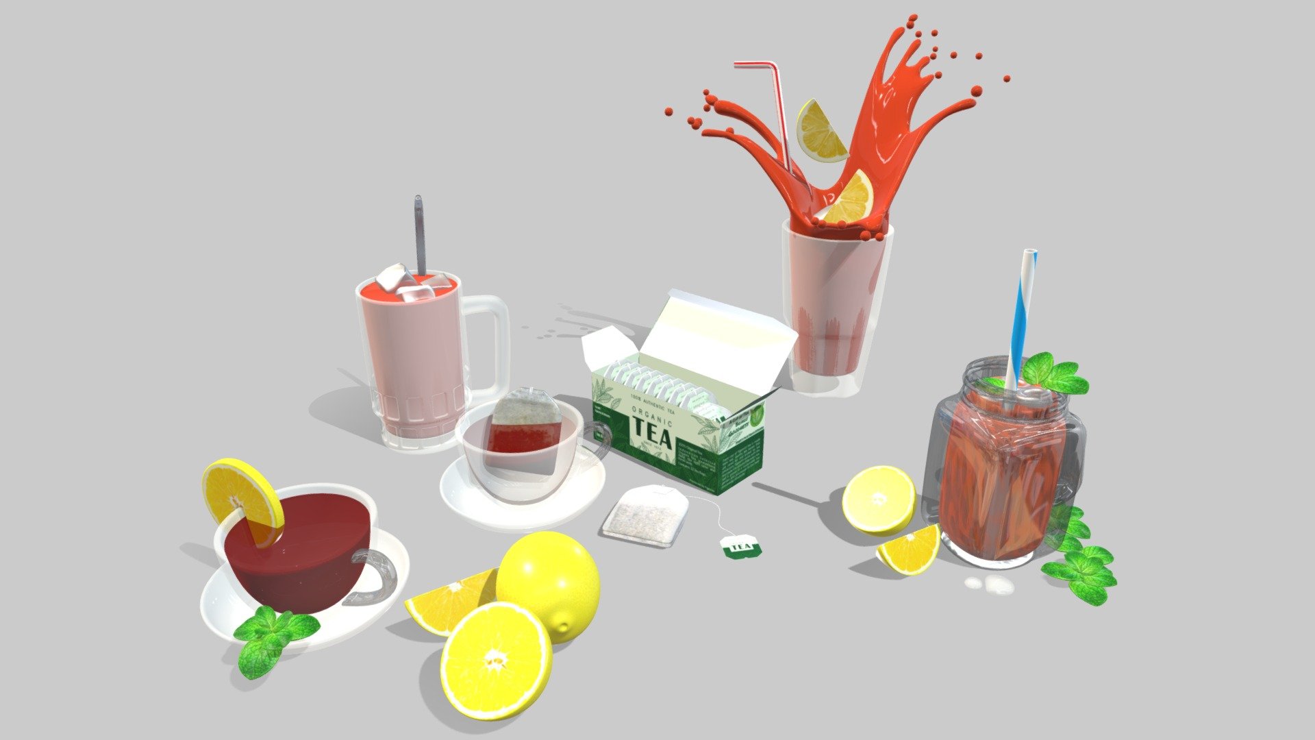 Tea Pack 001 - Buy Royalty Free 3D model by Yuprita Ragiliastri ...